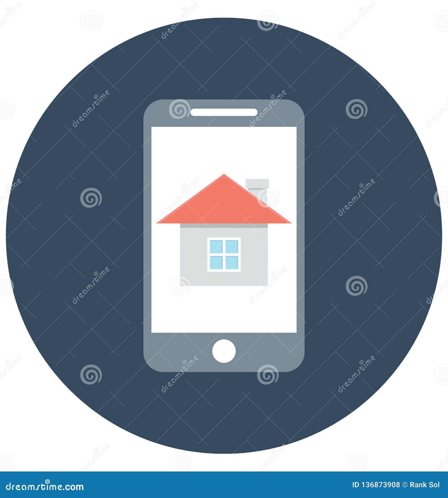 Property App Color Vector Icon Which Can Be Easily Modified or Edit ...