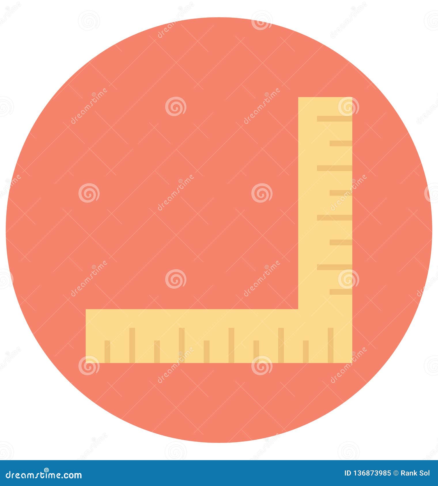Ruler Color Vector Icon Which Can Be Easily Modified or Edit Ruler ...