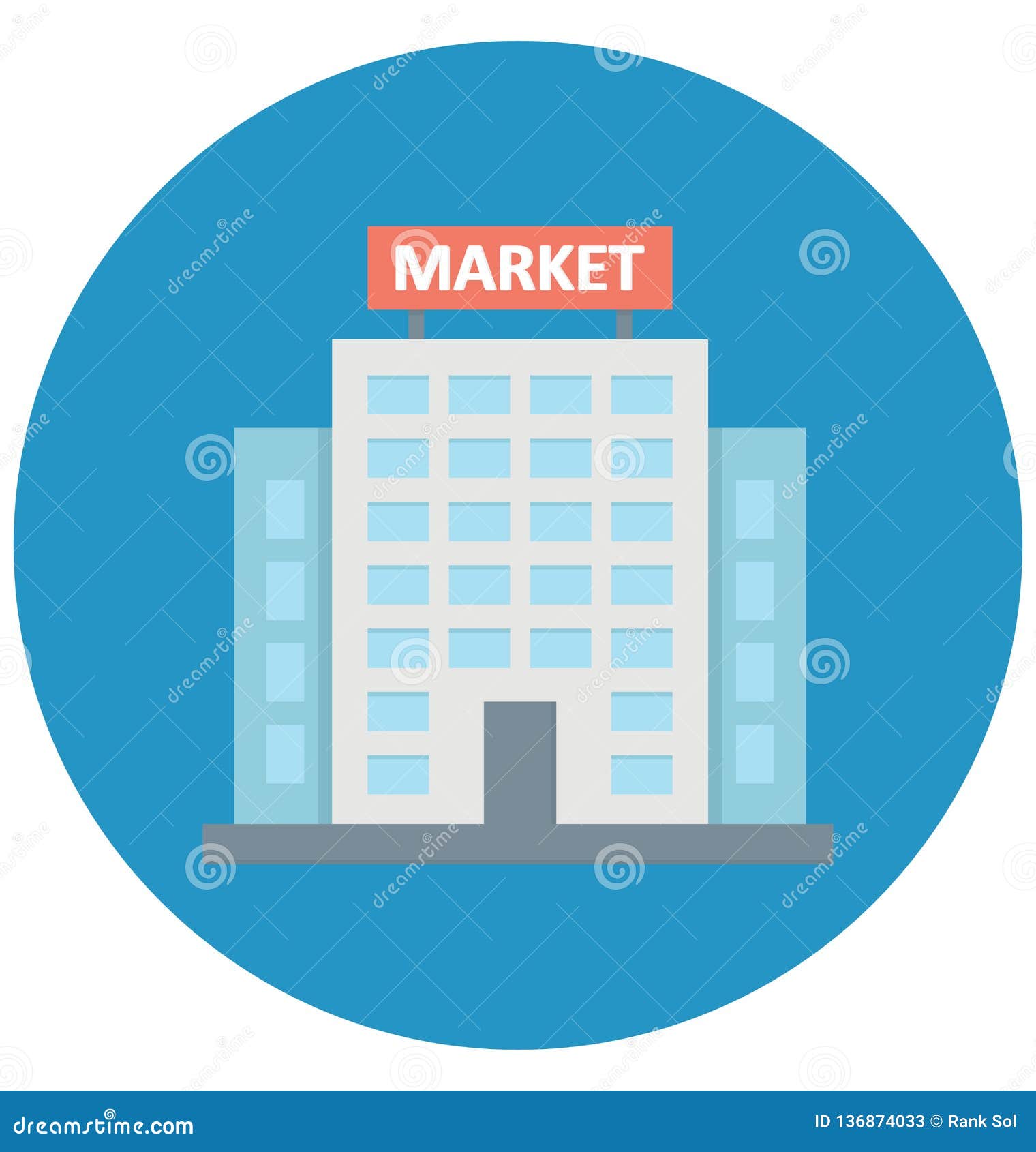 Market Color Vector Icon Which Can Be Easily Modified or Edit Stock ...