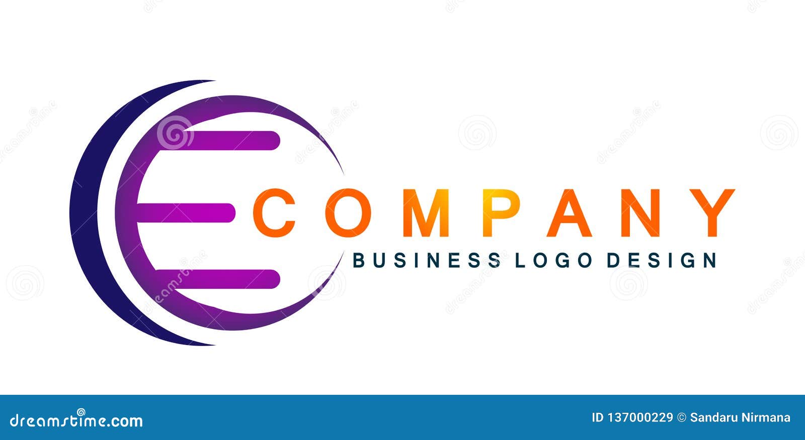 Abstract Letter E Shaped Logo Icon in Circle Symbol Vector in Element ...