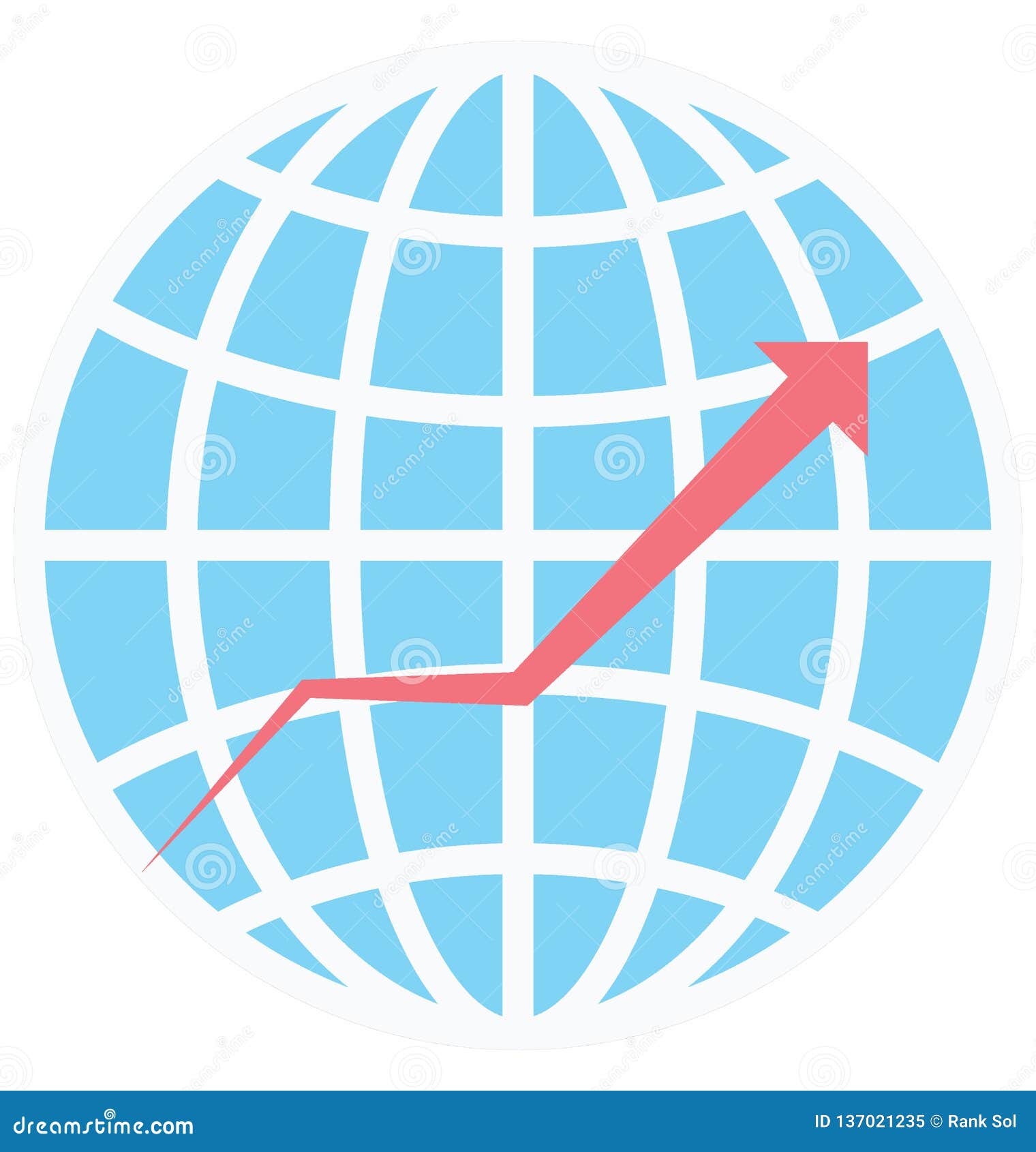 Globe Color Icon Isolated and Vector that Can Be Easily Modified or ...