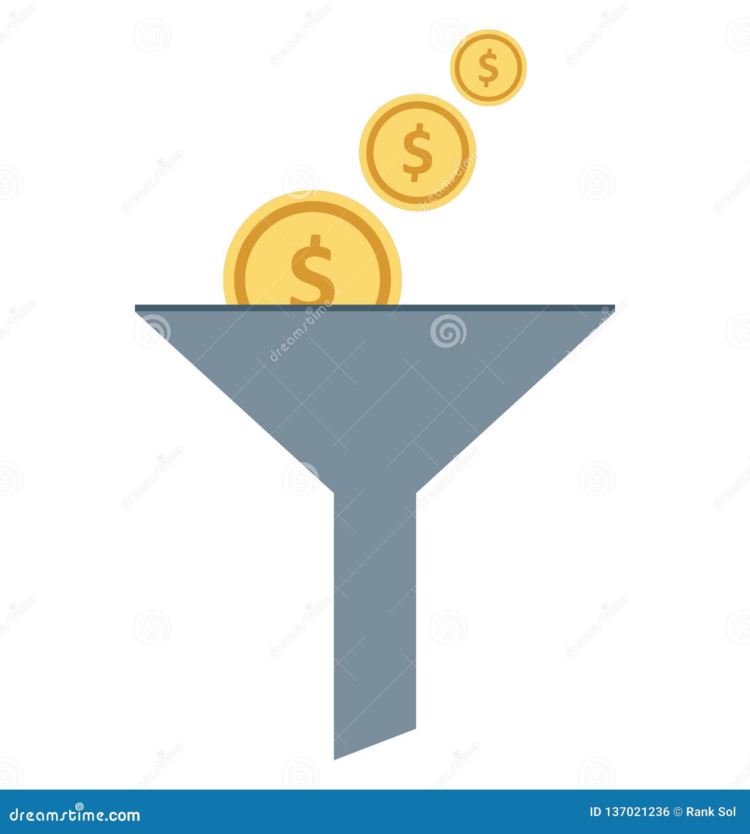 Money Filter Color Icon Isolated and Vector that Can Be Easily Modified ...