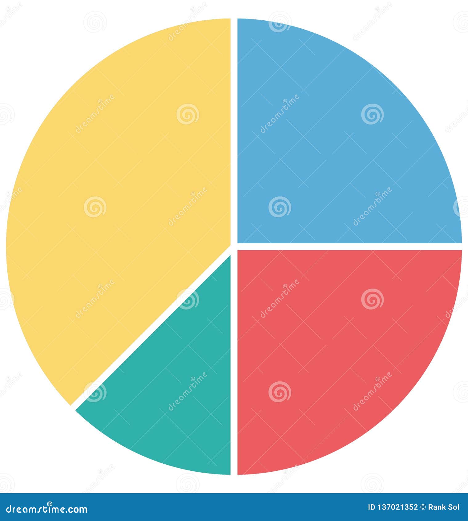 Pie Chart Color Icon Isolated and Vector that Can Be Easily Modified or ...