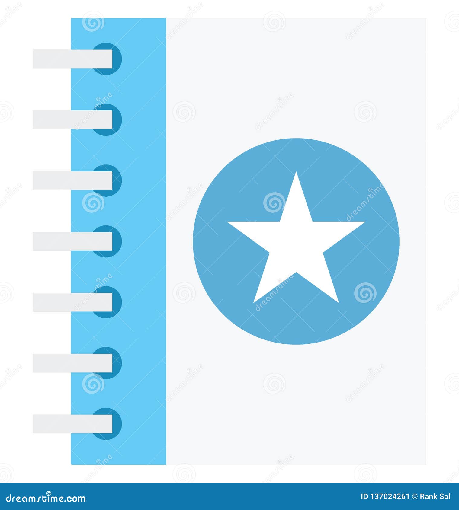 Notepad Color Icon Isolated and Vector that Can Be Easily Modified or ...