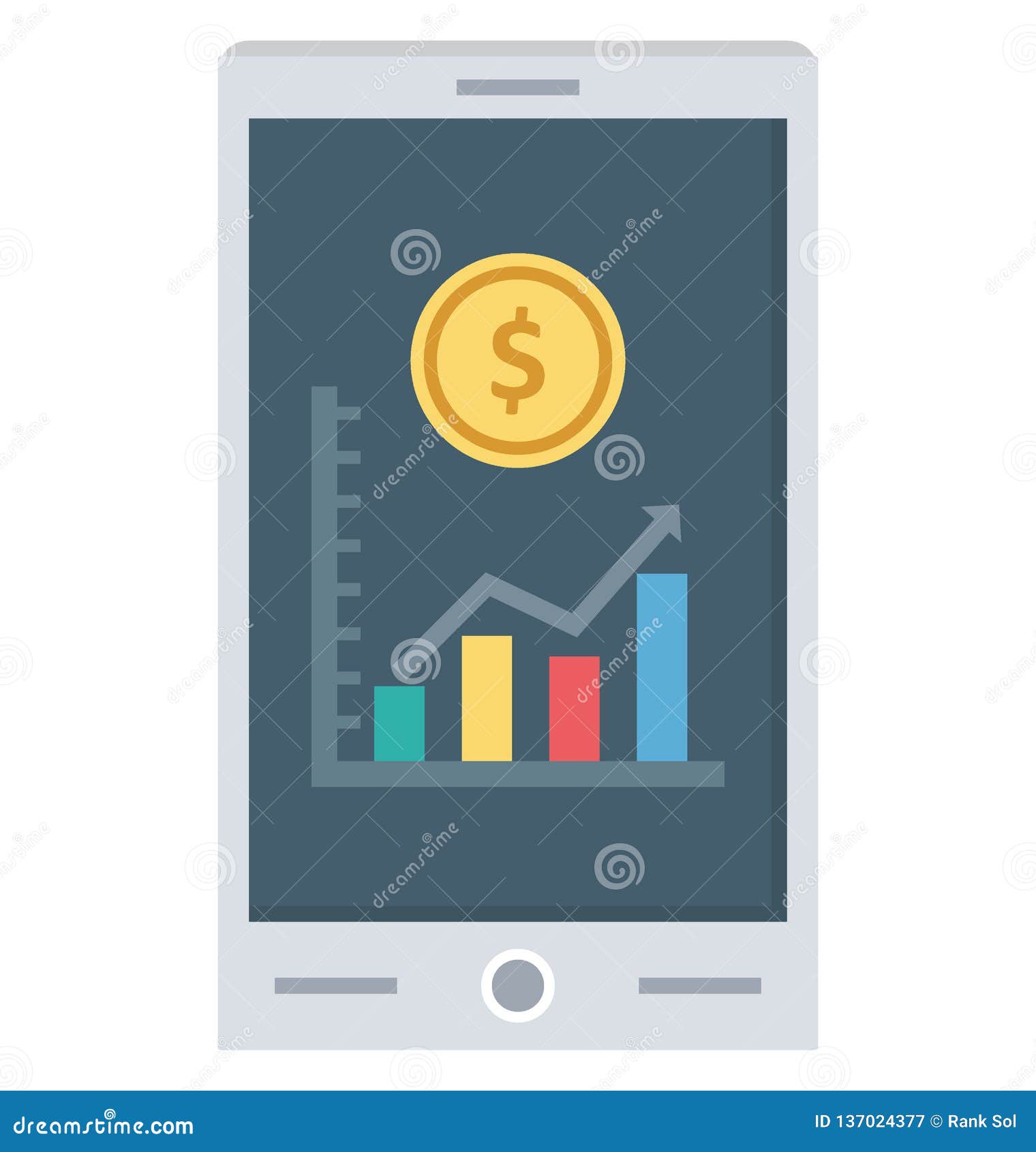 Online Report Color Icon Isolated and Vector that Can Be Easily ...