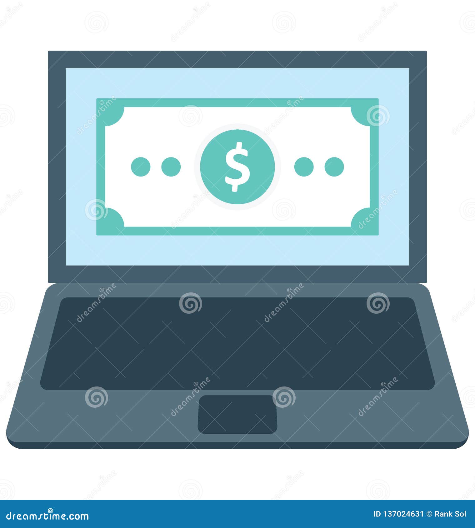 Online Payment Color Icon Isolated and Vector that Can Be Easily ...