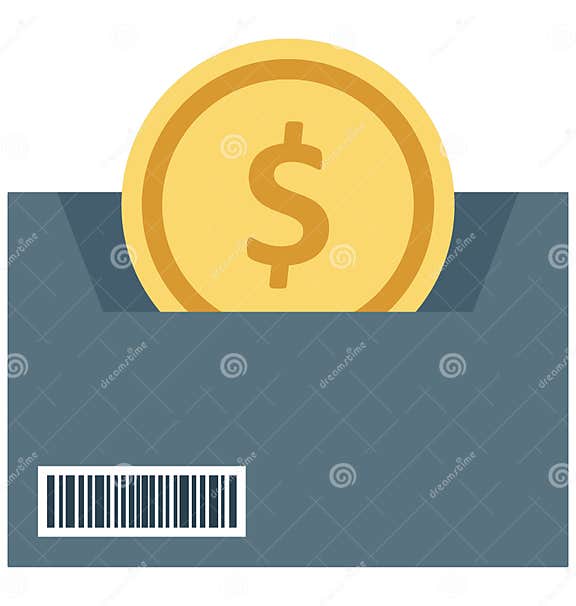 Coin Insert Color Icon Isolated and Vector that Can Be Easily Modified ...