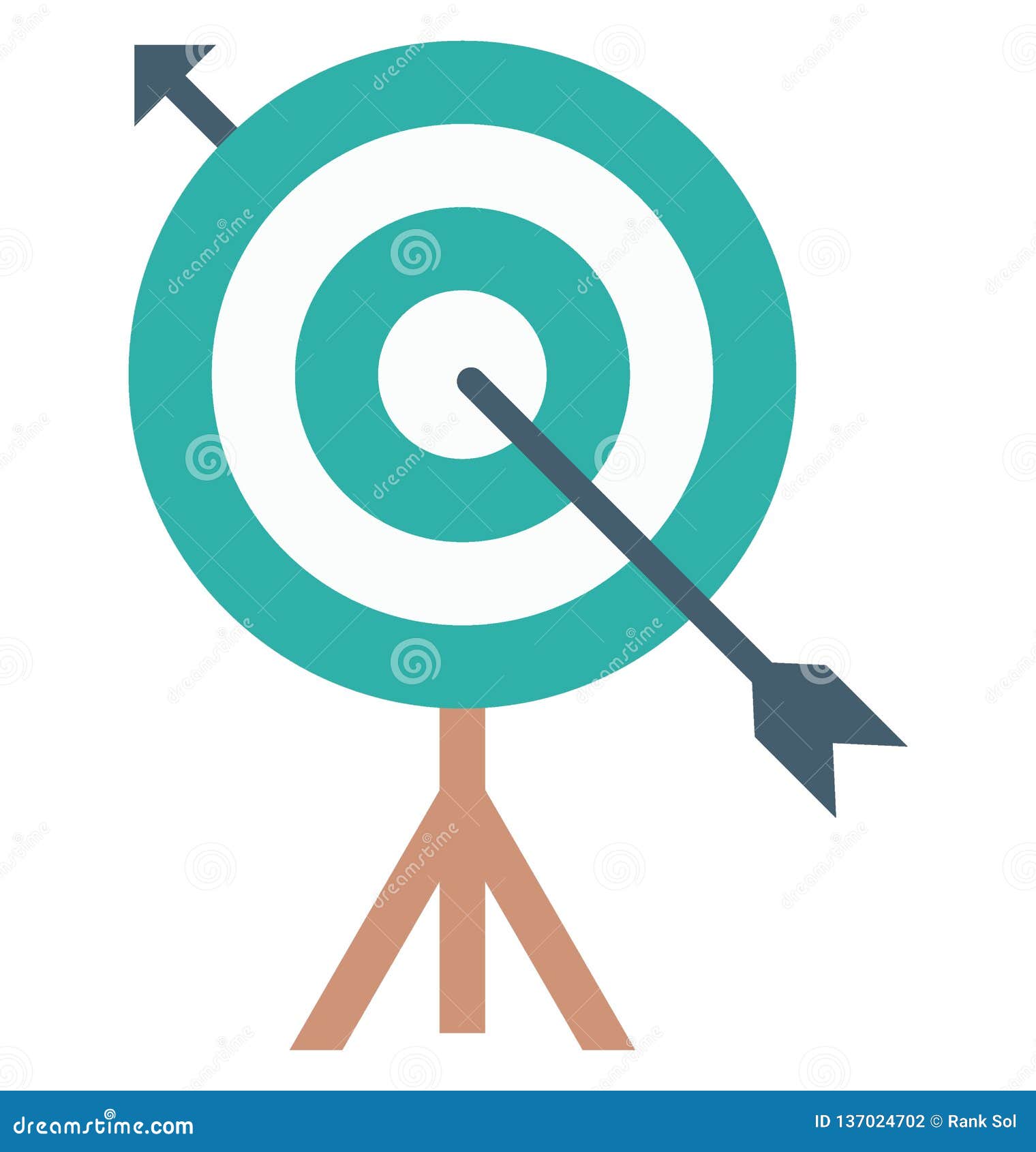 Bullseye Color Isolated Vector Icon that Can Be Easily Modified or Edit ...