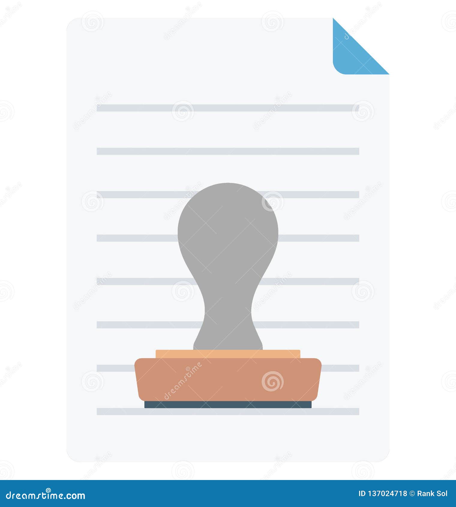 Paper Stamp Color Icon Isolated and Vector that Can Be Easily Modified ...