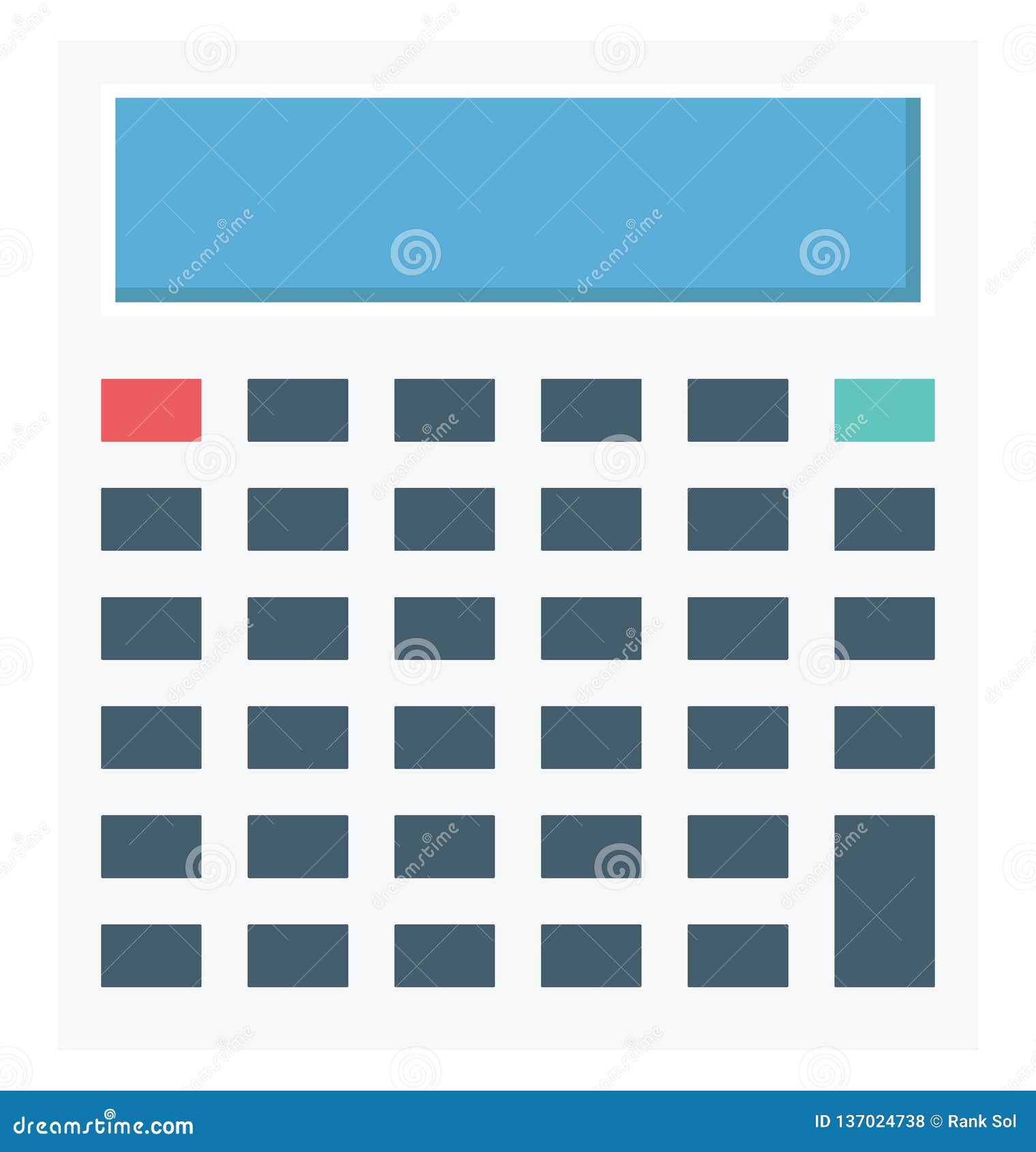 Calculator Color Isolated Vector Icon that Can Be Easily Modified or ...