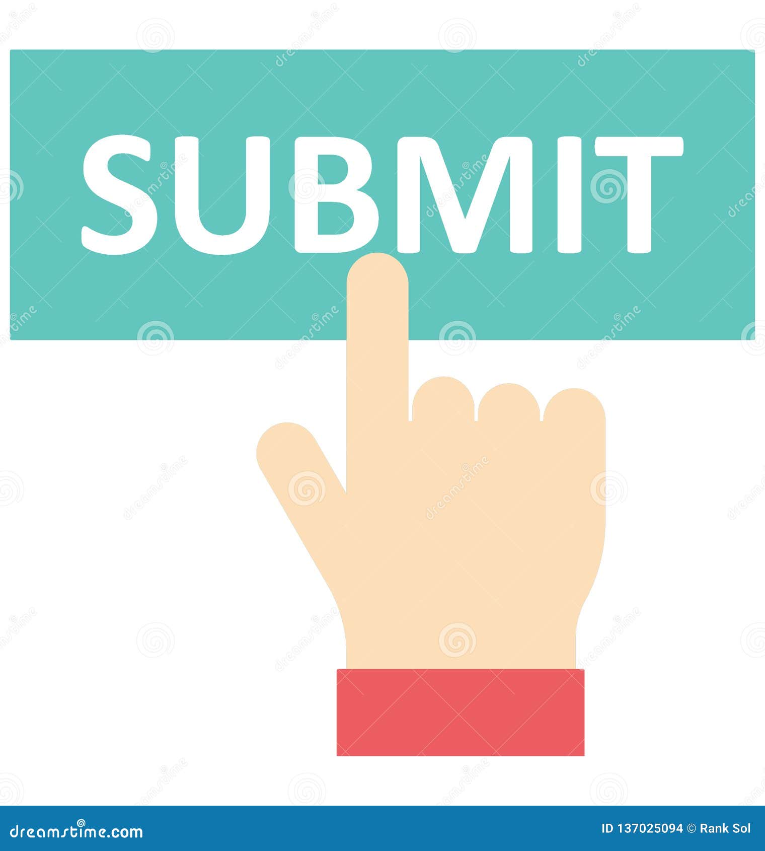 Submit Button Color Isolated Vector Icon that Can Be Easily Modified or ...