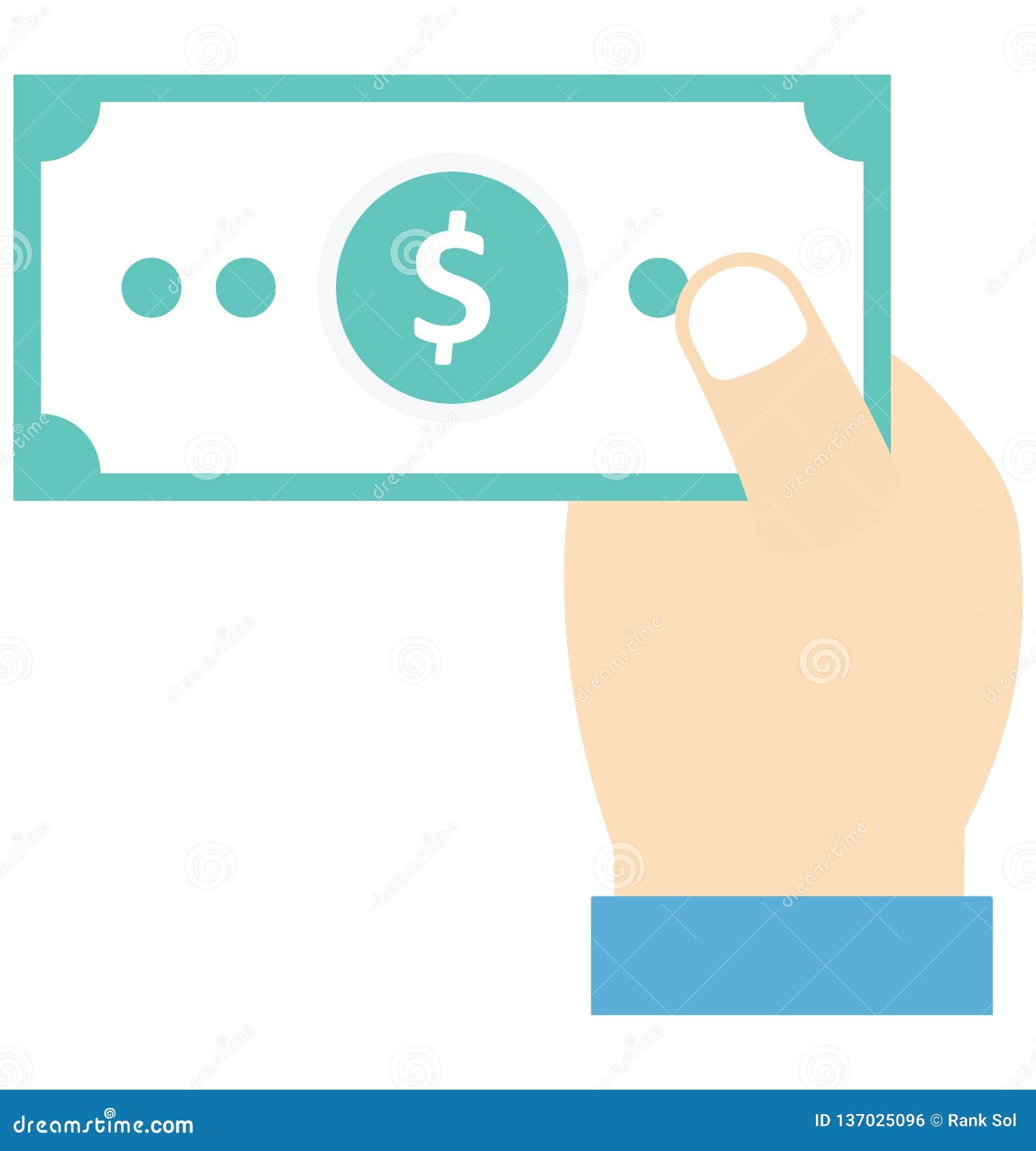 Banknote Color Isolated Vector Icon that Can Be Easily Modified or Edit ...