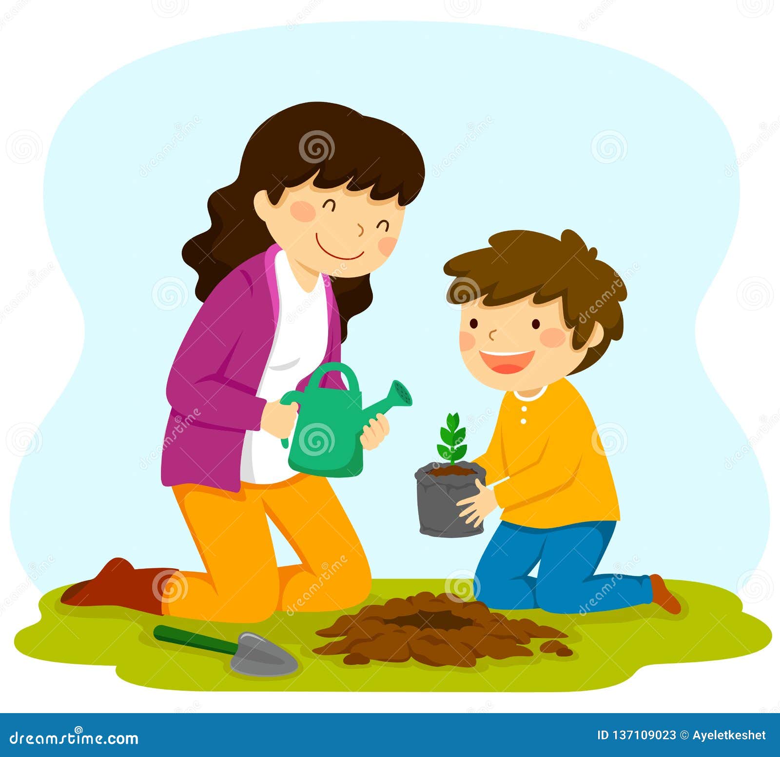 Sapling Cartoon Vector | CartoonDealer.com #30362375