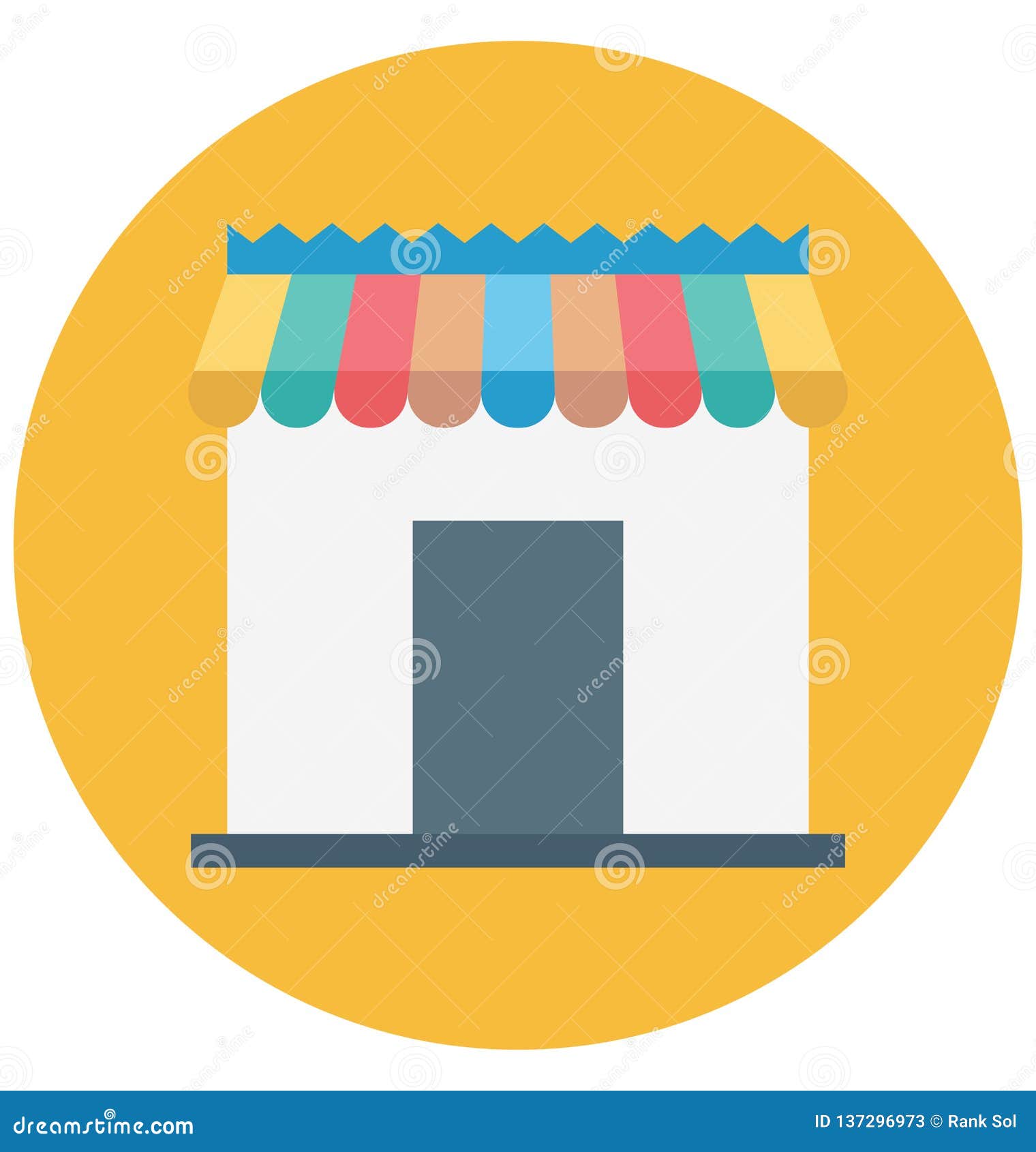 Shop Color Icon Isolated and Vector that Can Be Easily Modified or Edit ...