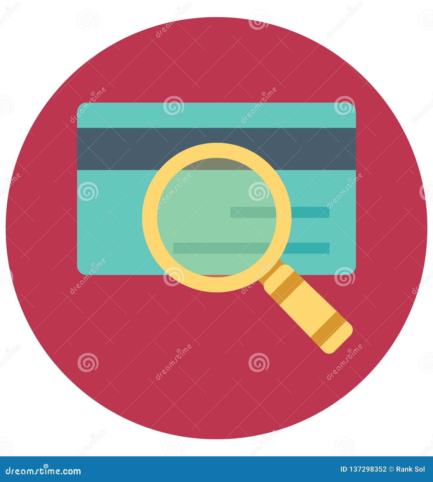 Card Scanning Color Icon Isolated and Vector that Can Be Easily ...