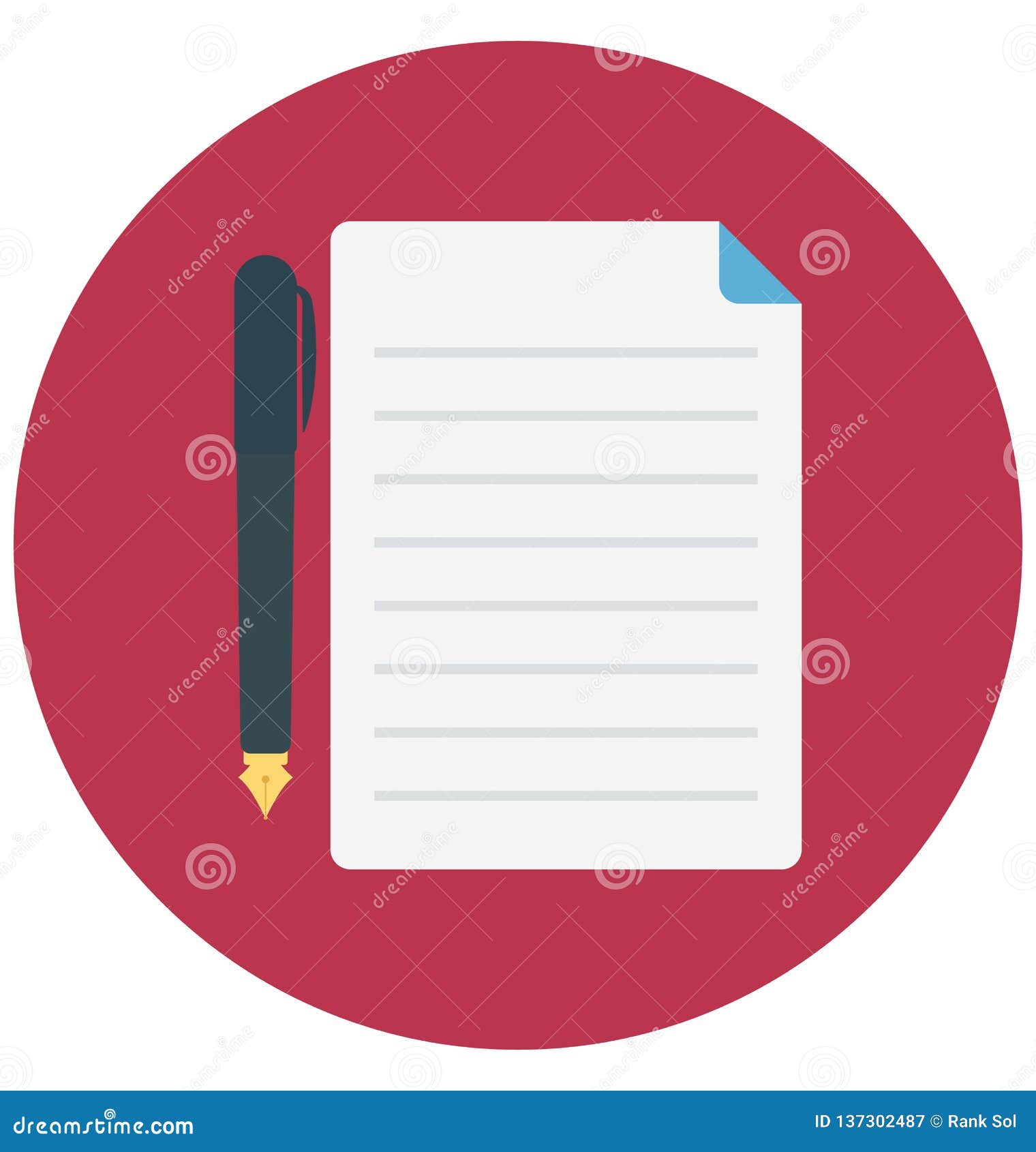 Notepad Color Icon Isolated and Vector that Can Be Easily Modified or ...