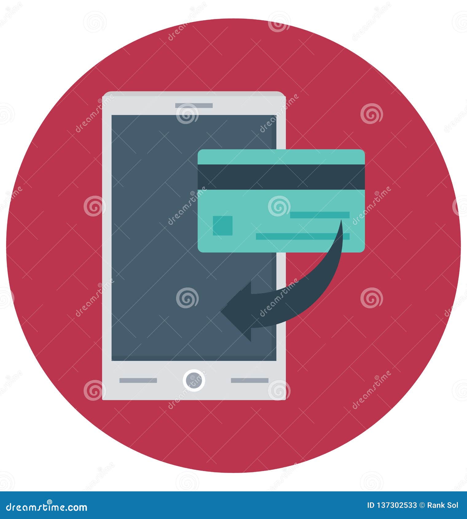 Online Payment Color Icon Isolated and Vector that Can Be Easily ...