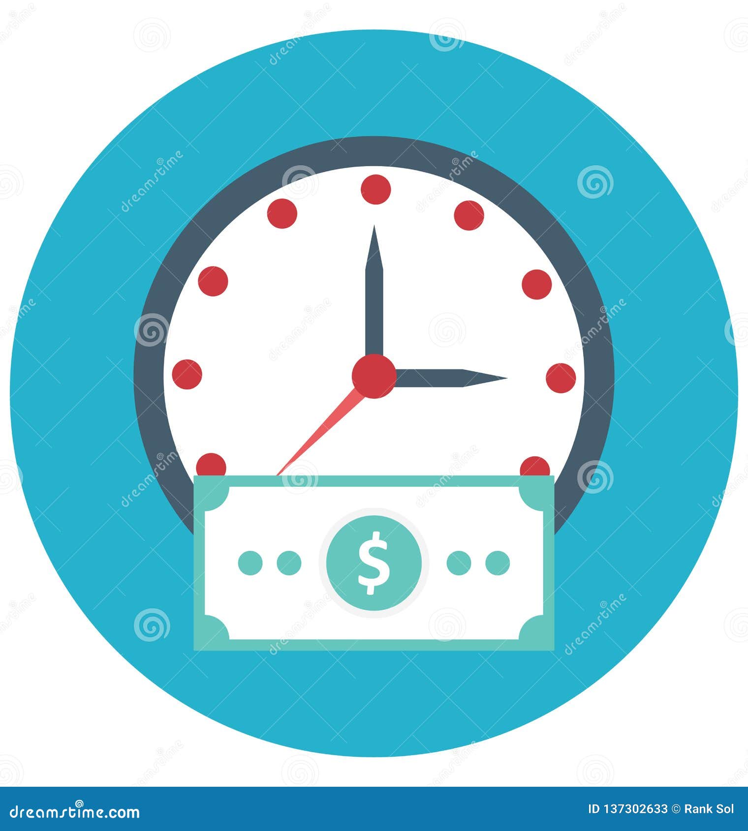 Investment Time Color Icon Isolated and Vector that Can Be Easily ...