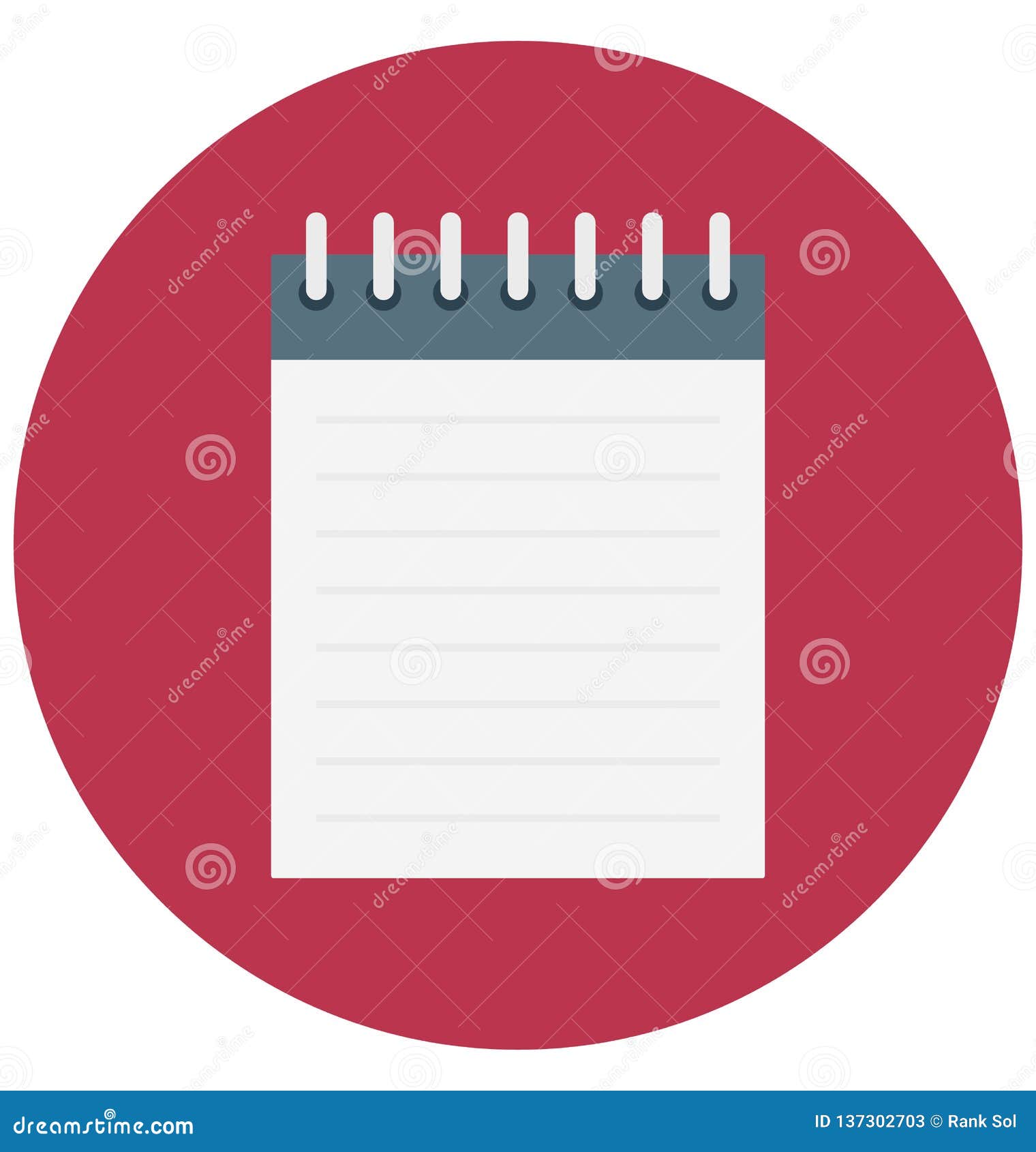 Notepad Color Isolated Vector Icon that Can Be Easily Modified or Edit ...