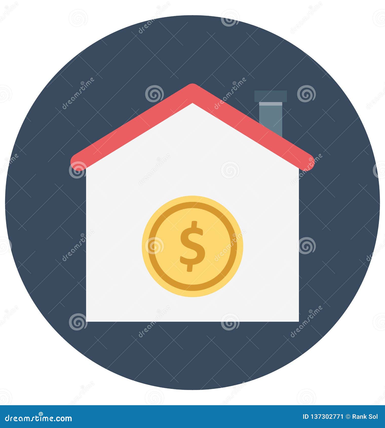 Bank Color Isolated Vector Icon that Can Be Easily Modified or Edit ...
