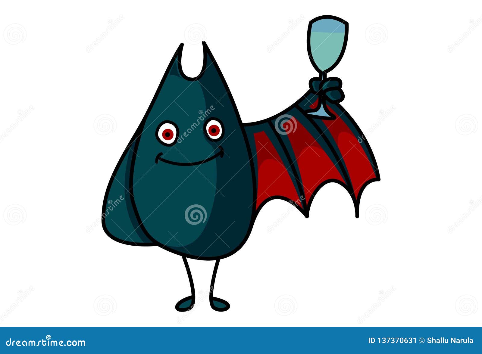 Cartoon Illustration of Bat Stock Vector - Illustration of nature ...