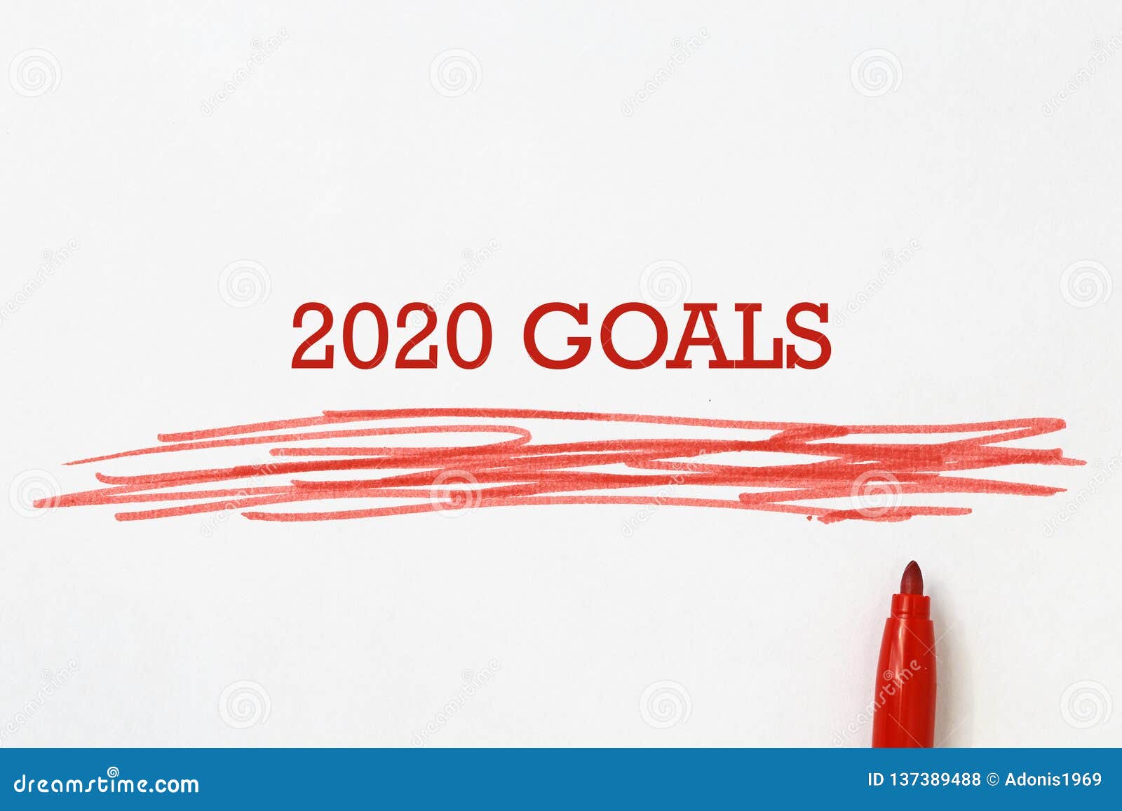2020 Goals Vision Background Concept On Green Chalkboard Royalty-Free ...