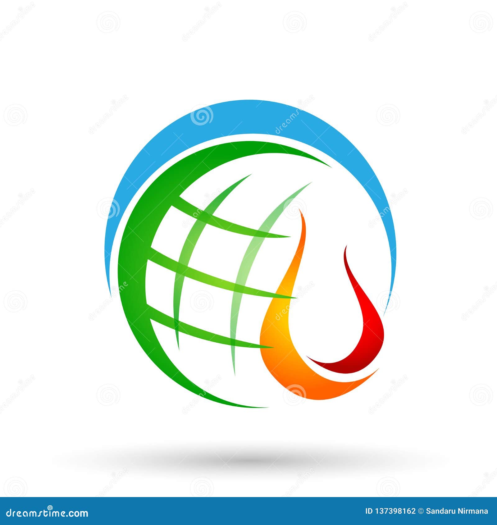 Globe World Flame Fire Logo, Modern Flames Logotype Symbol Icon Design ...