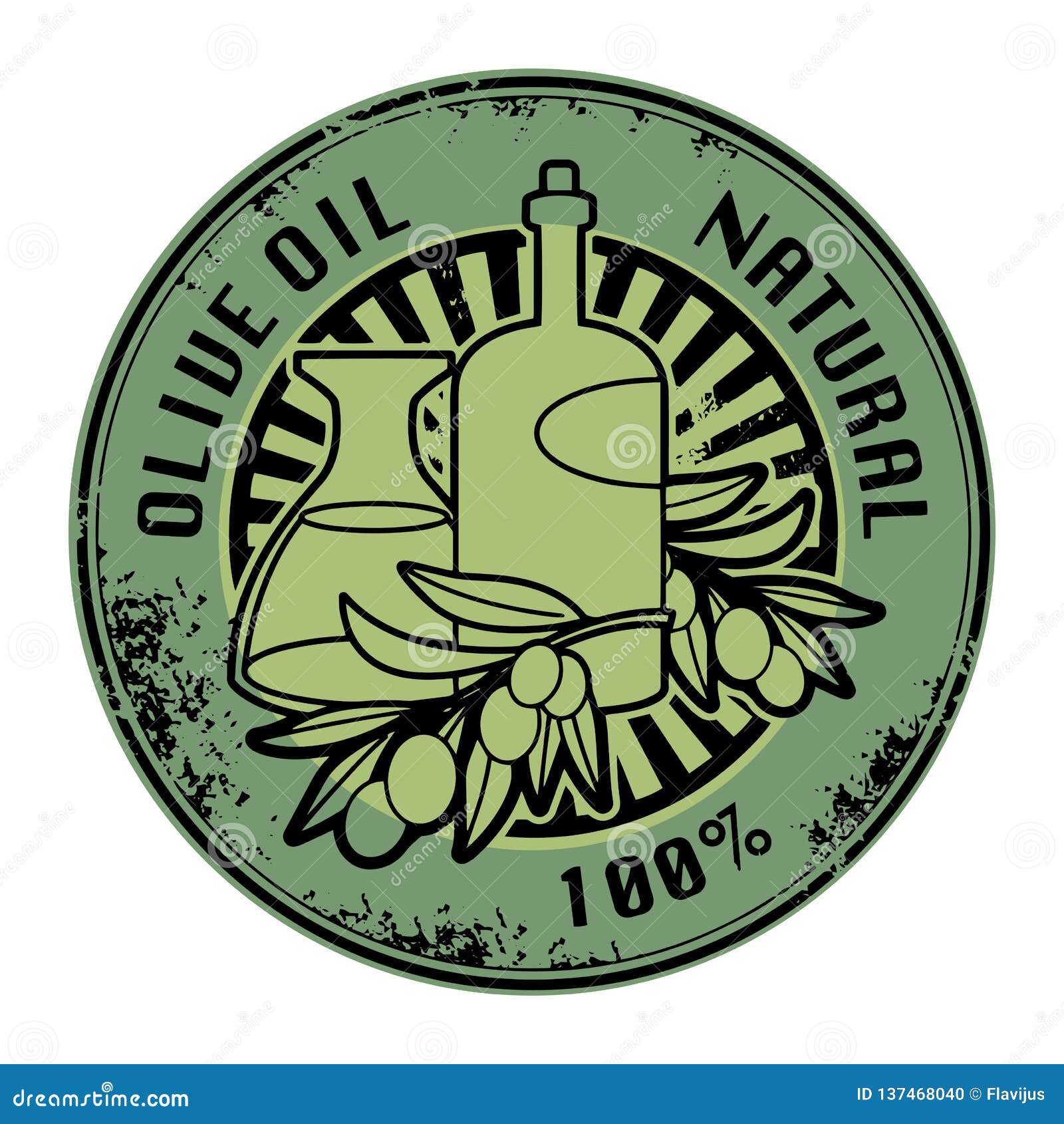 Grunge Rubber Stamp with the Olives and Text Olive Oil Stock Vector ...