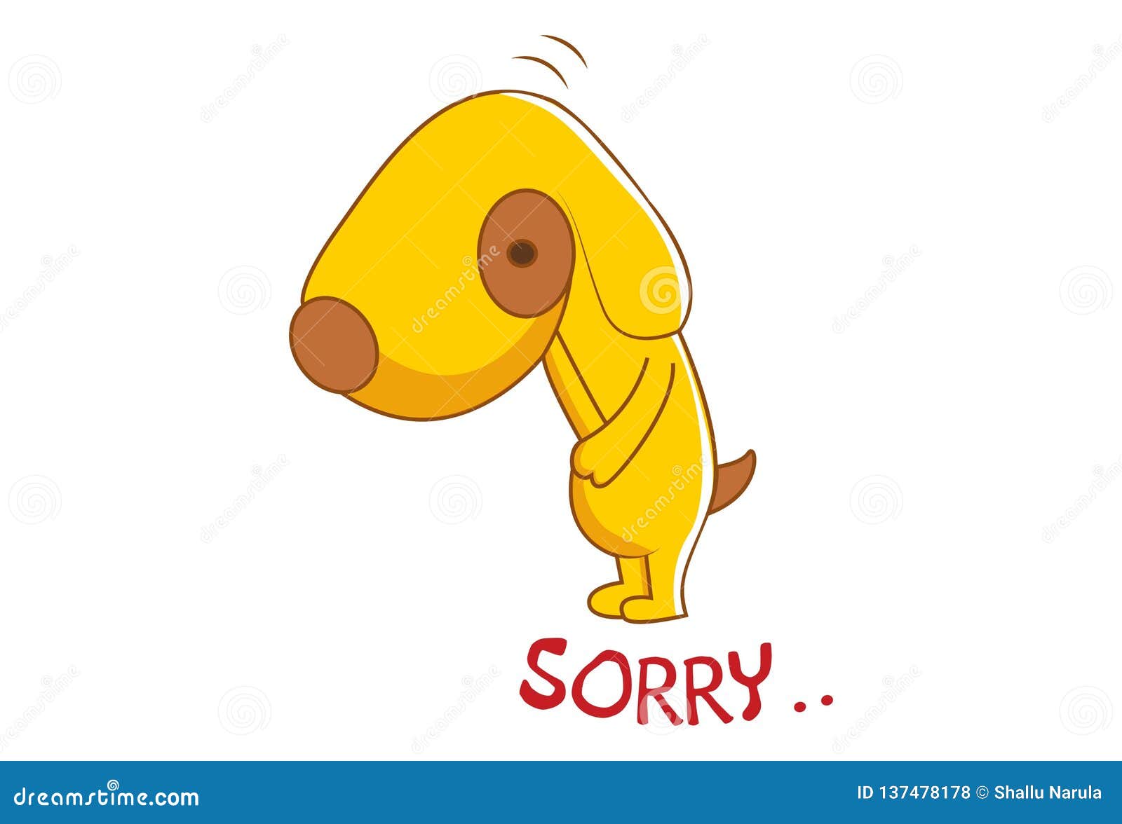 Cartoon Illustration of Cute Dog Stock Vector - Illustration of comic ...