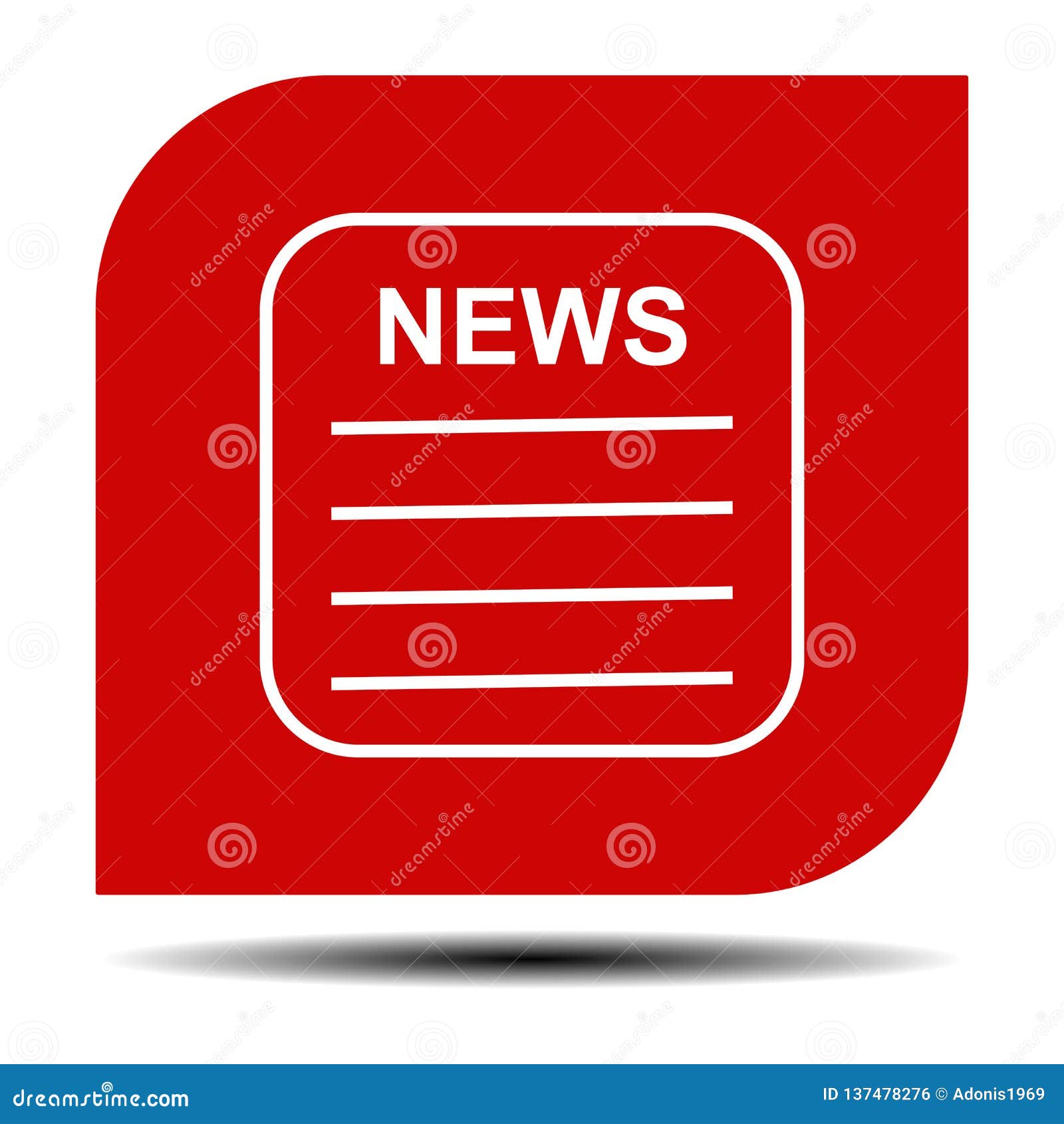 News icon stock illustration. Illustration of emblem - 137478276