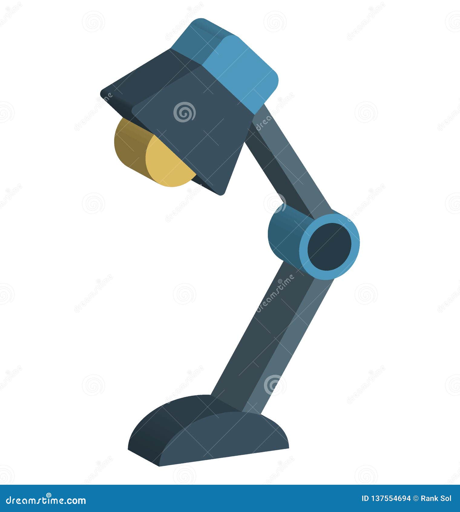 Table Lamp Color Isolated Vector Icon that Can Be Easily Modified or ...