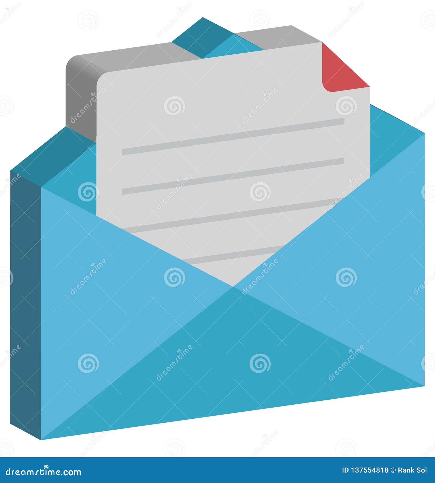 Envelope Color Icon Isolated and Vector that Can Be Easily Modified or ...