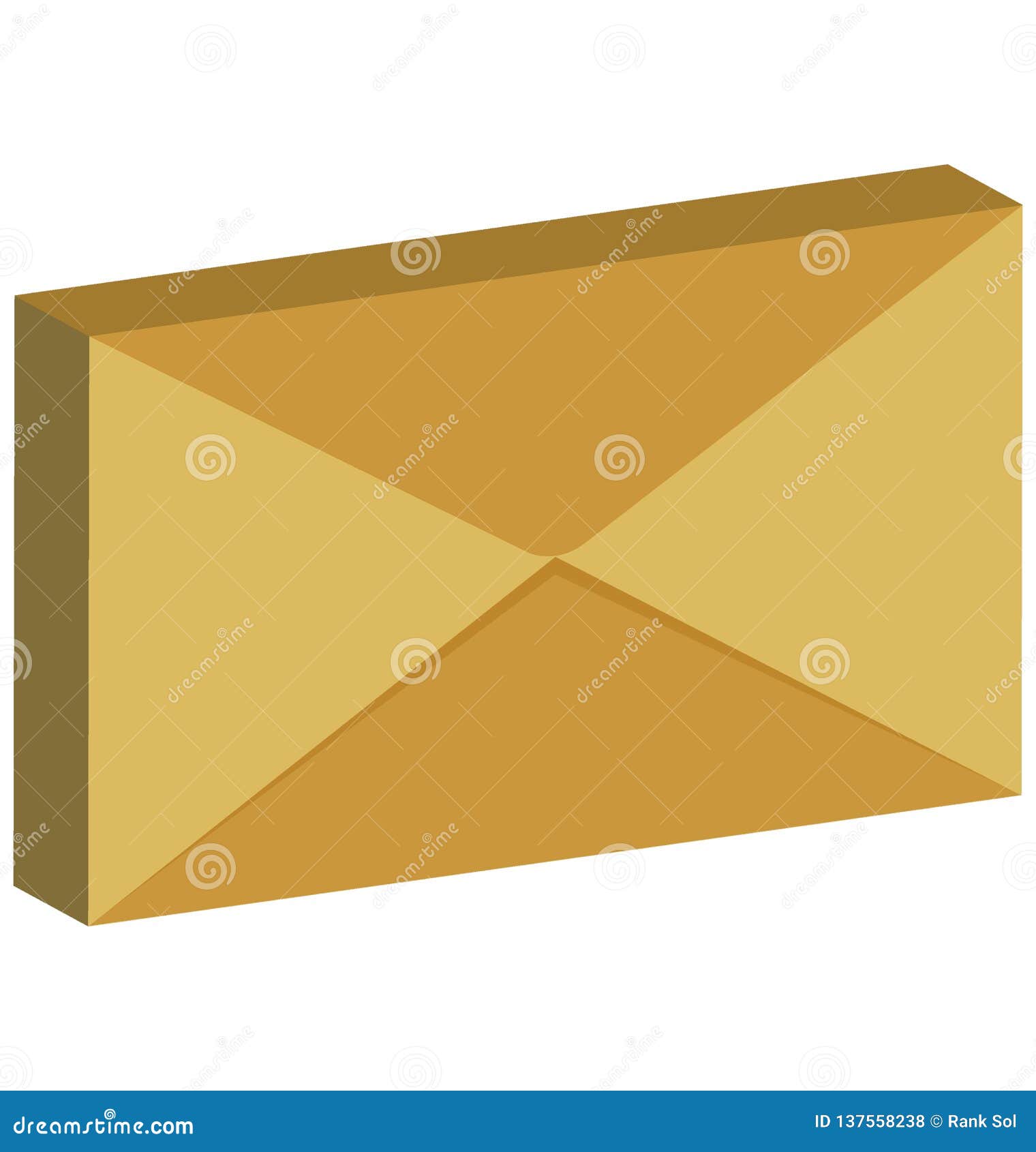 Envelope Color Icon Isolated and Vector that Can Be Easily Modified or ...
