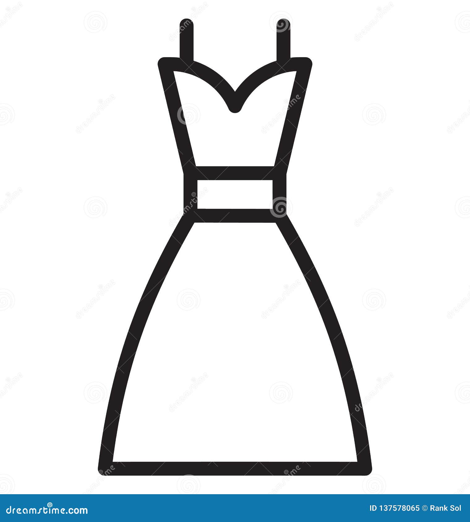 Beaded Halter Isolated Vector Icon that Can Be Easily Modified or Edit ...