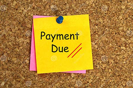 Payment due illustration stock illustration. Illustration of cork ...