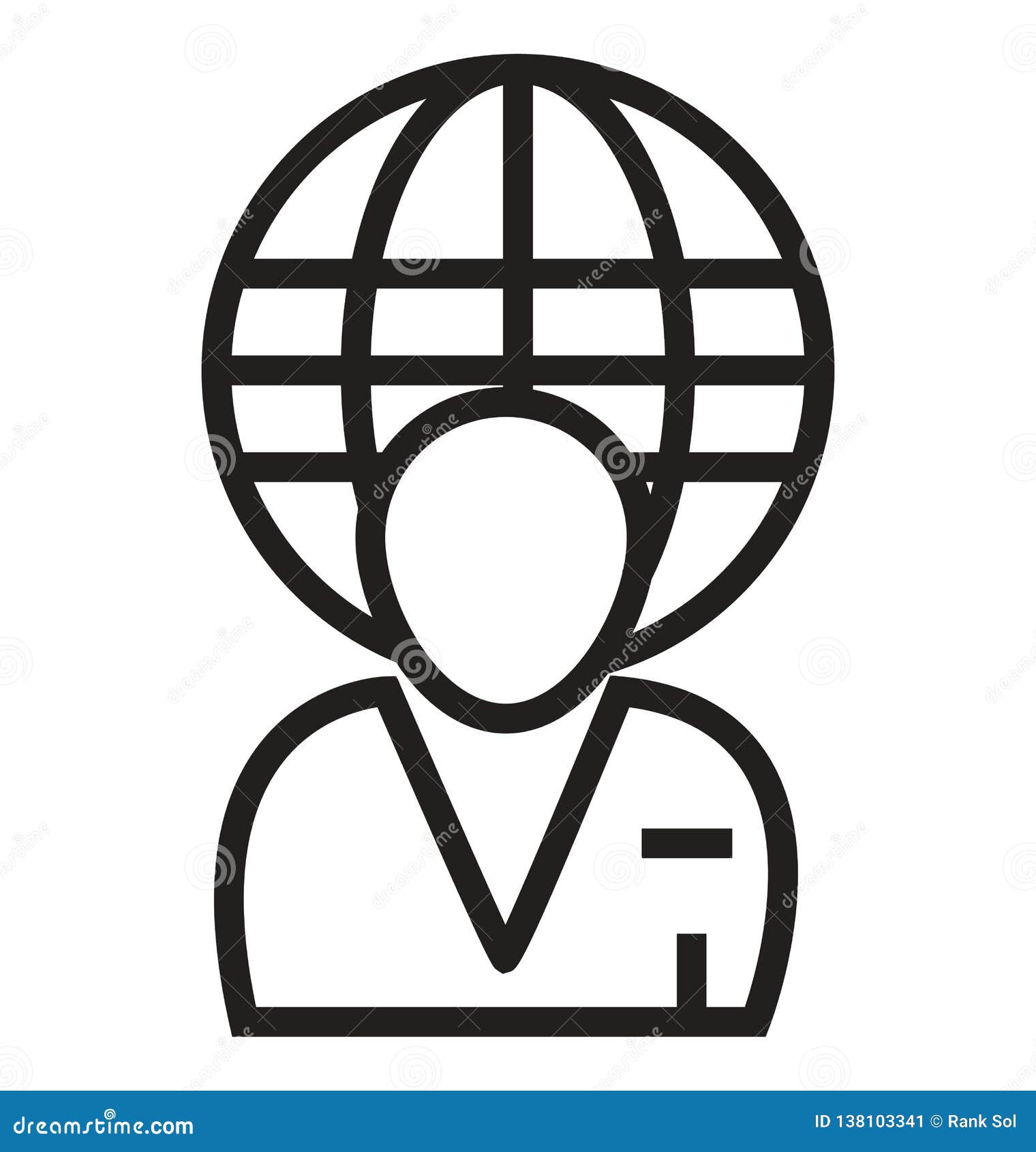 Global Management Isolated Vector Icon that Can Be Easily Modified or ...