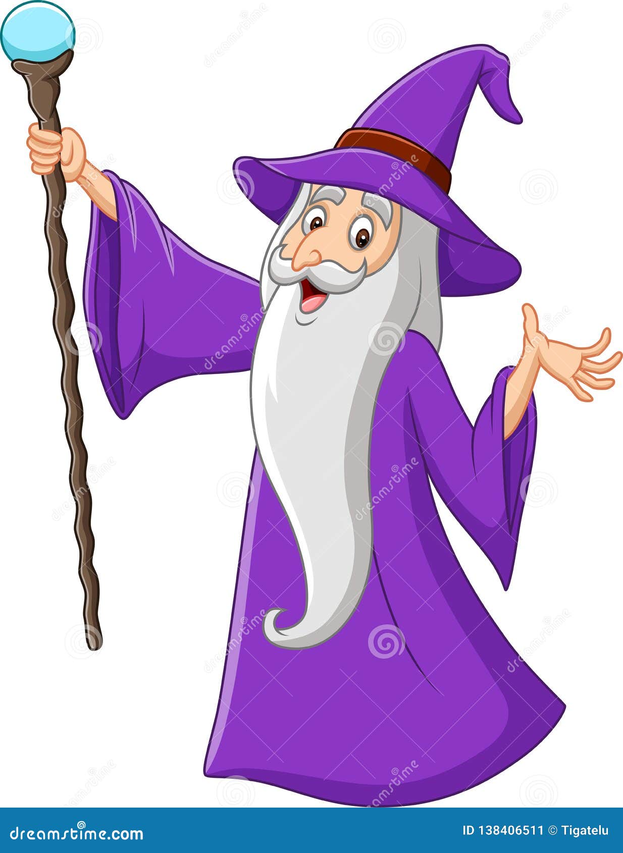 Young Merlin-flying By Using A Broom In Night Time Cartoon Vector ...