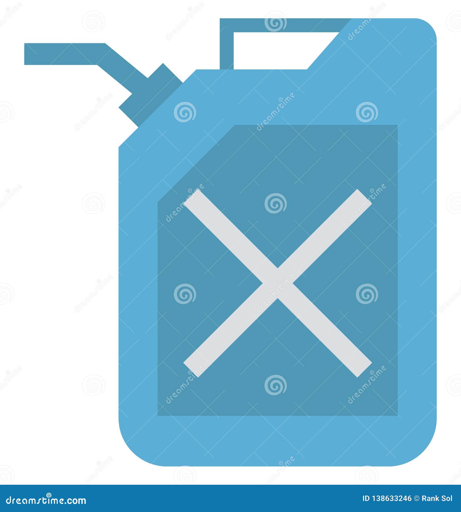 Gasoline Can Isolated Color Vector Icon that Can Be Easily Modified or ...