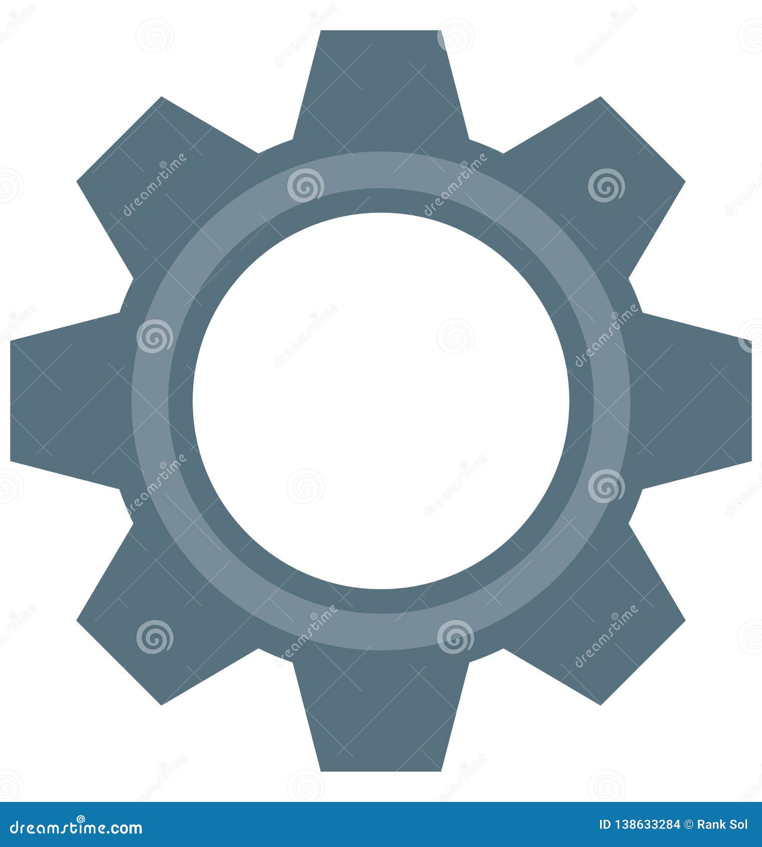 Cog Isolated Color Vector Icon that Can Be Easily Modified or Edit ...