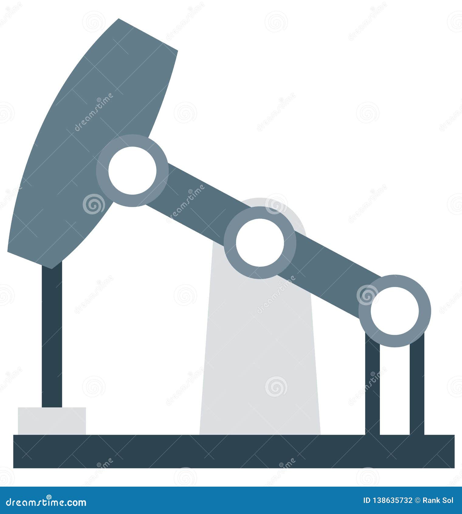 Pumpjack Isolated Color Vector Icon that Can Be Easily Modified or Edit Stock Vector ...
