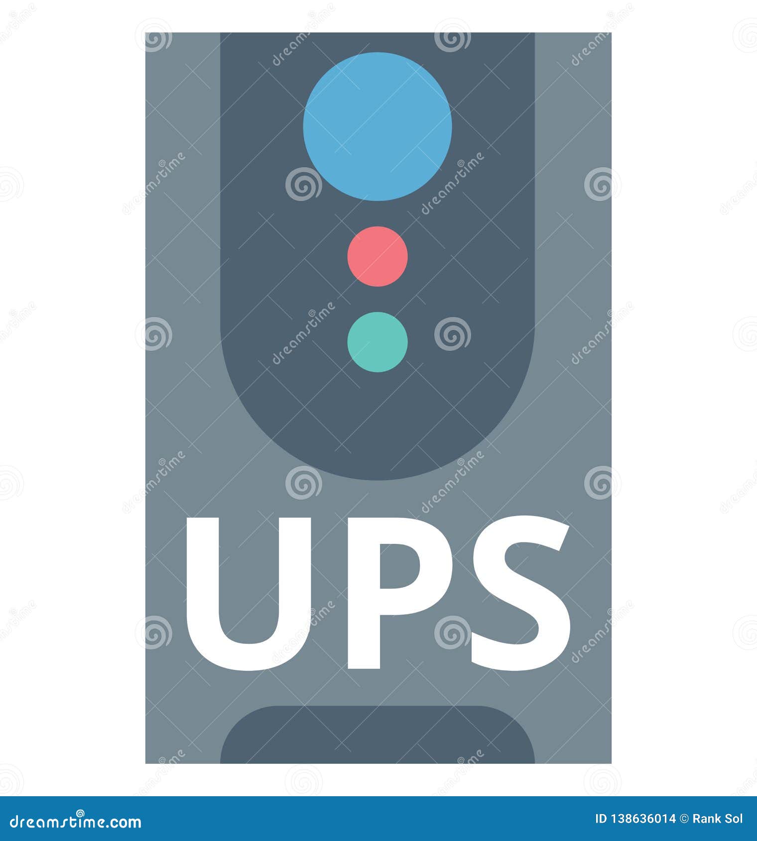 UPS Isolated Color Vector Icon that Can Be Easily Modified or Edit ...