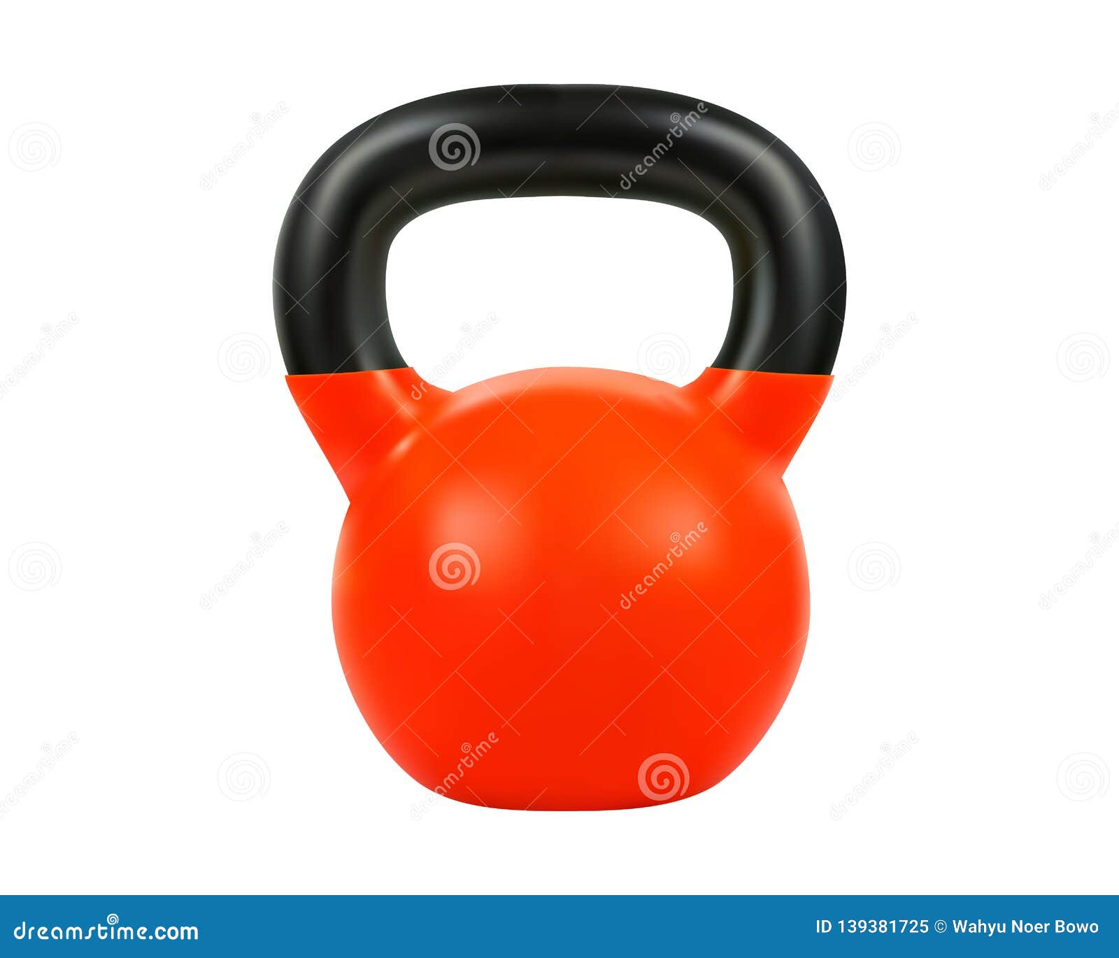Vector red kettlebell stock vector. Illustration of healthy - 139381725