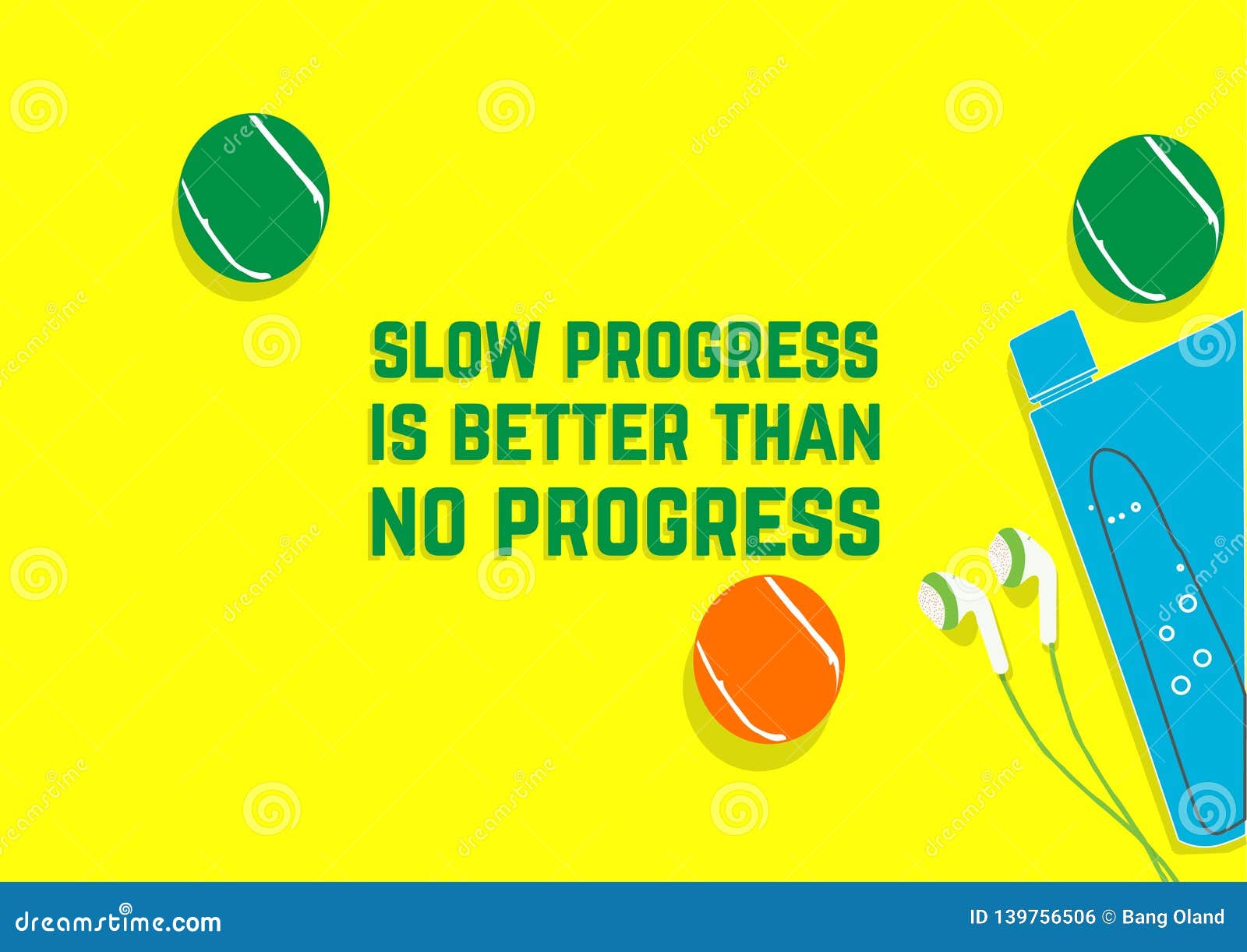 Slow Progress Is Better Than No Progress. Gym Workout Motivation Quote ...
