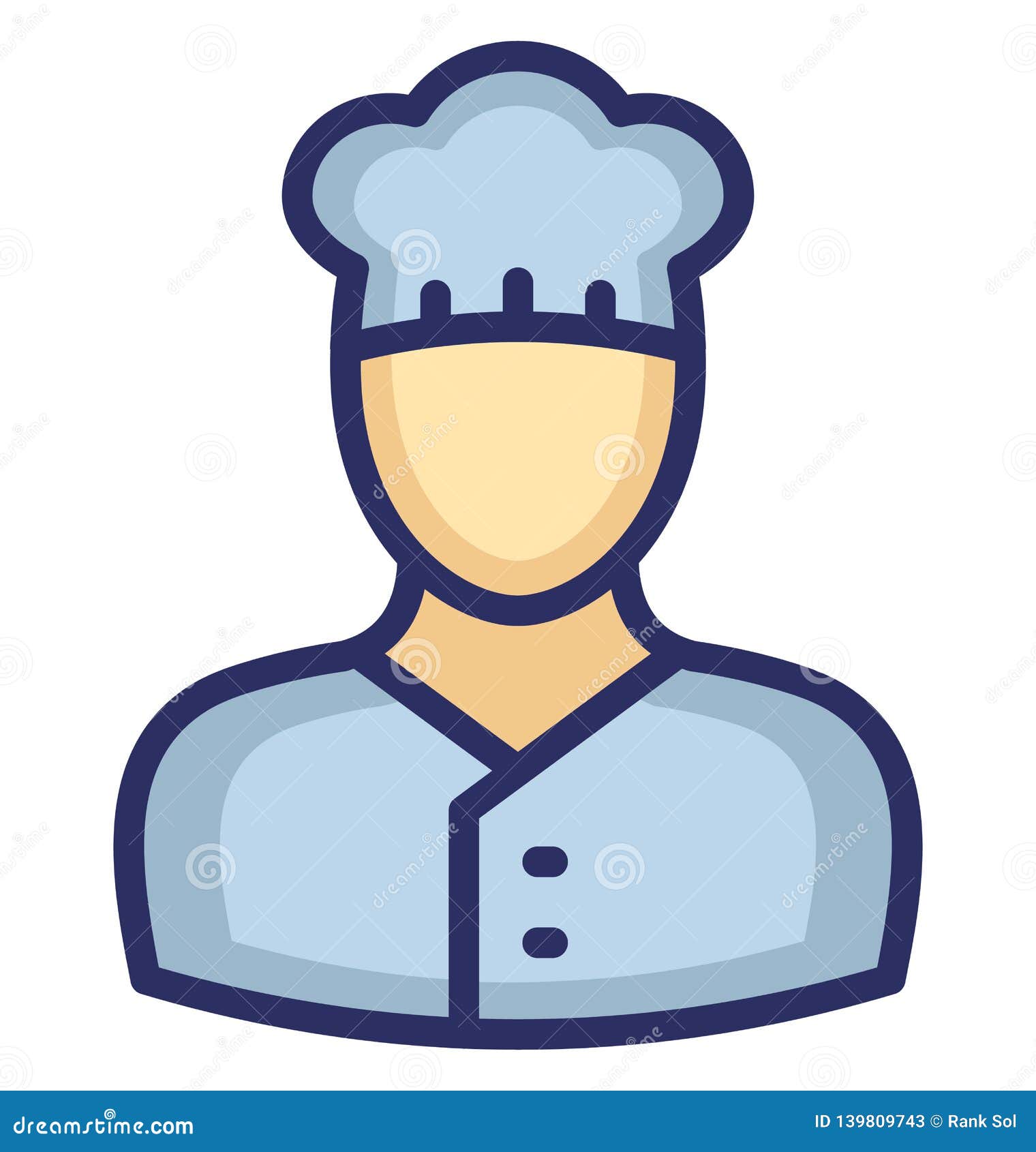 Chef Vector Icon Which Can Easily Modify or Edit Stock Vector ...