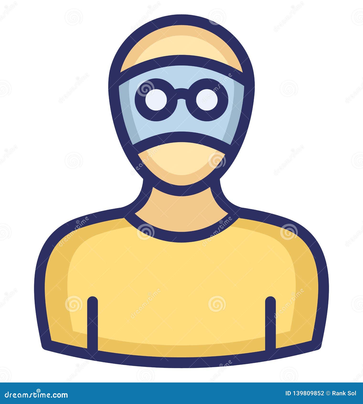 Hacker Vector Icon Which Can Easily Modify or Edit Stock Illustration ...