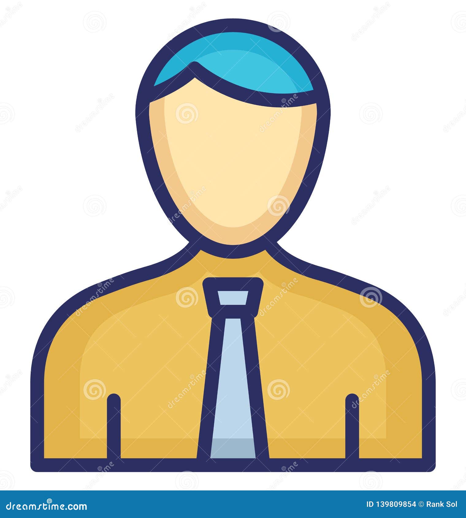 Business Person Vector Icon Which Can Easily Modify or Edit Stock ...