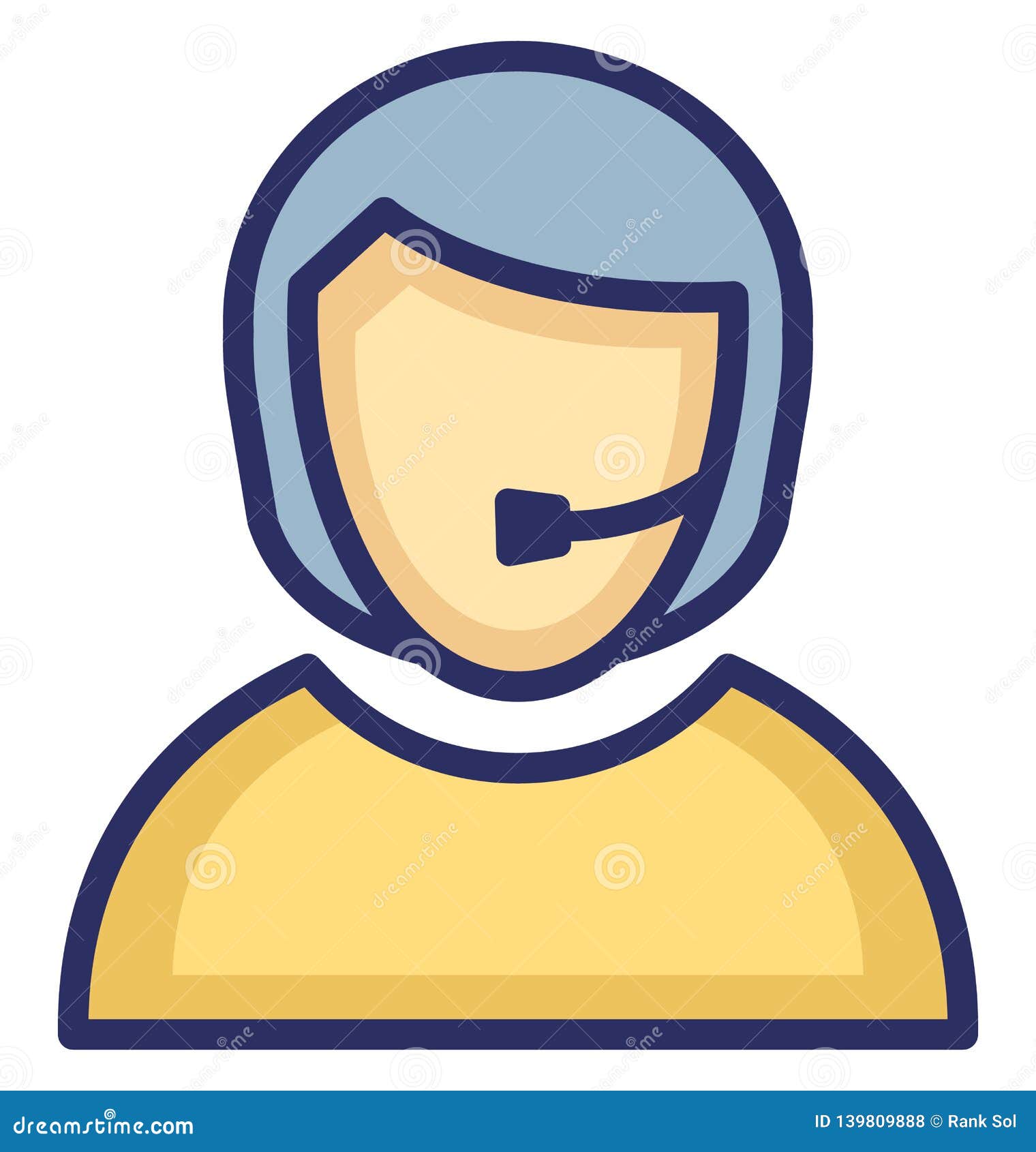 Customer Represen Customer Representative Vector Icon Which Can Easily ...