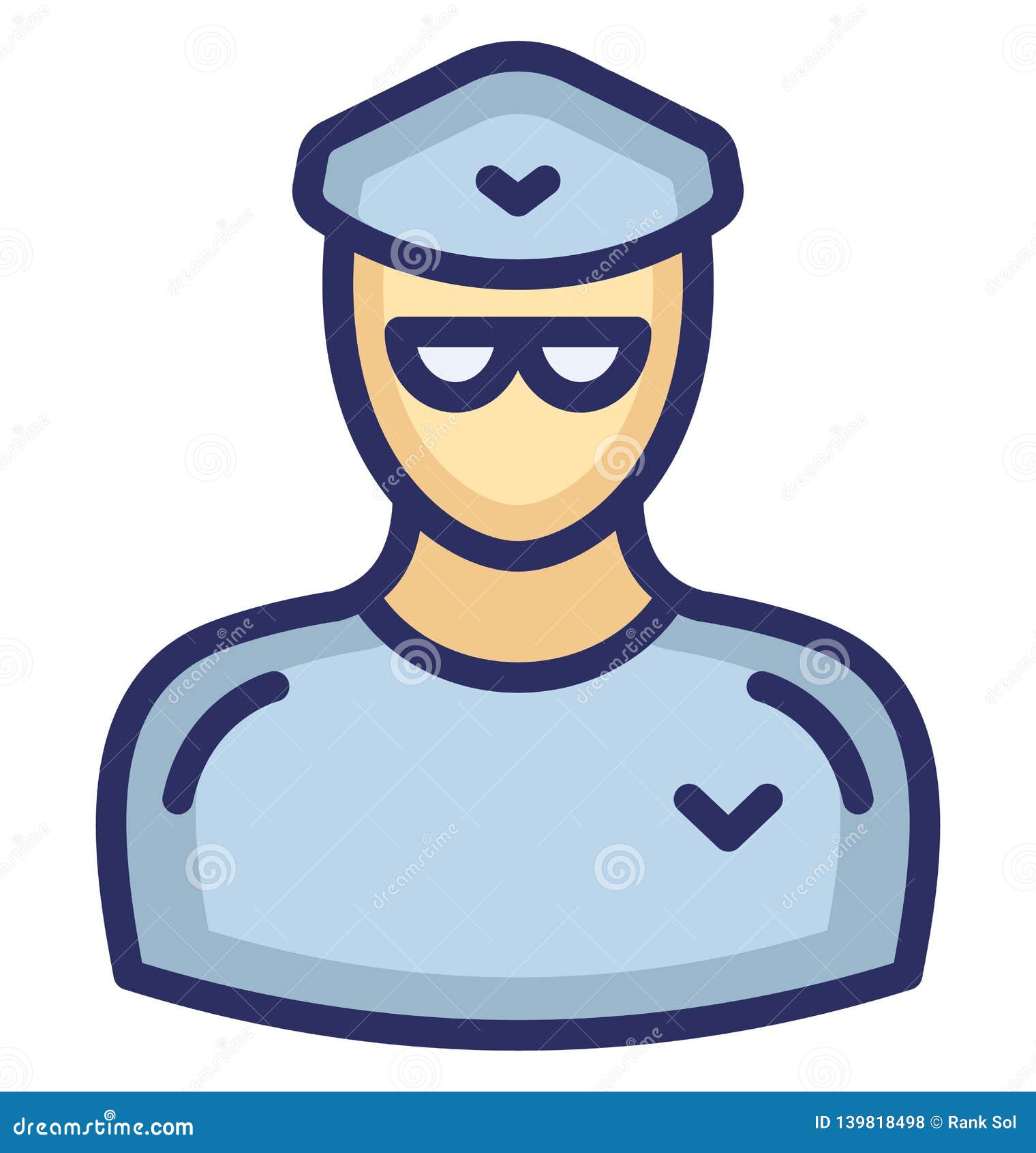 Sergeant Vector Icon Which Can Easily Modify or Edit Stock Vector ...
