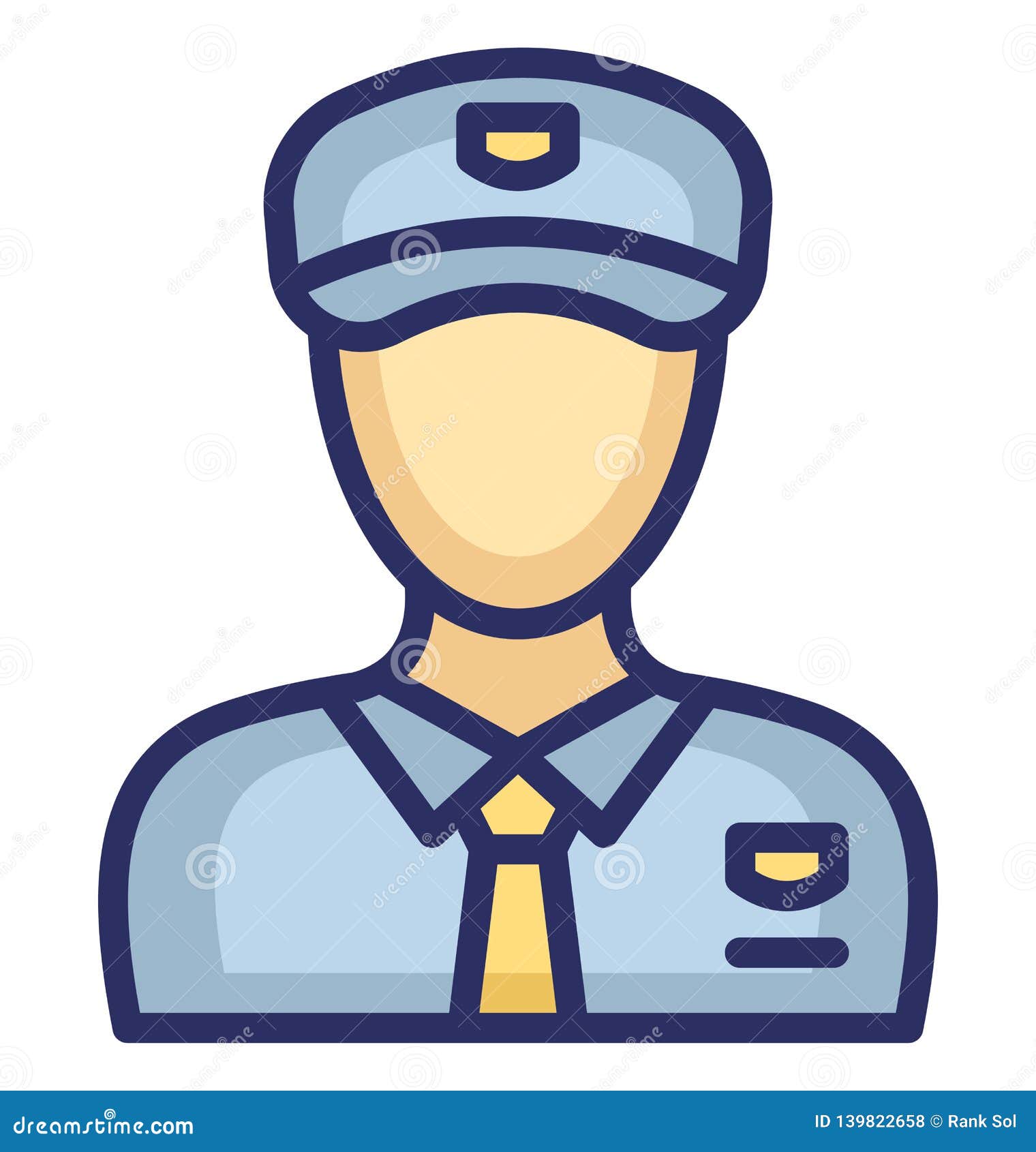 Sergeant Vector Icon Which Can Easily Modify or Edit Stock Vector ...