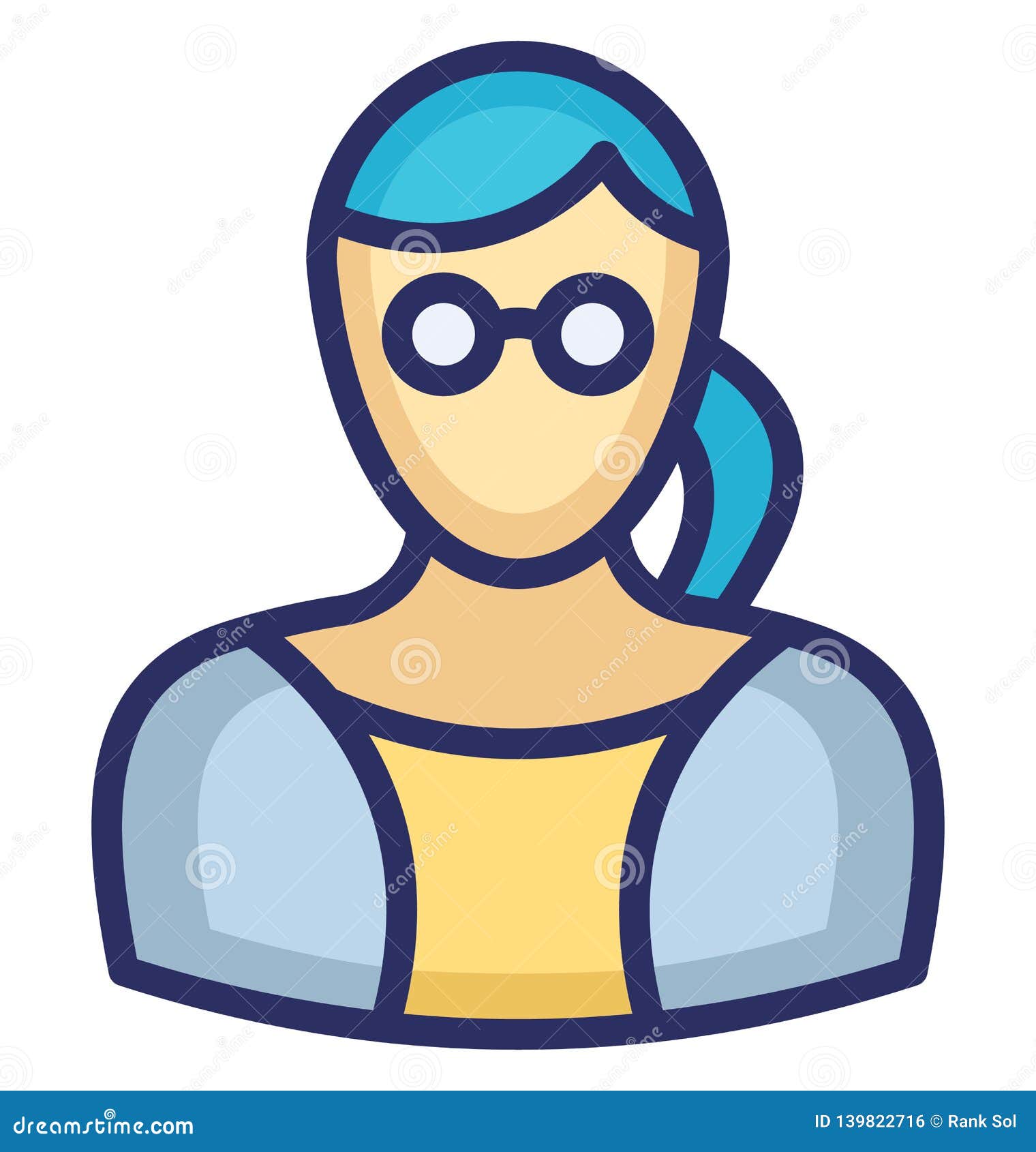 Secretary Vector Icon Which Can Easily Modify or Edit Stock Vector ...